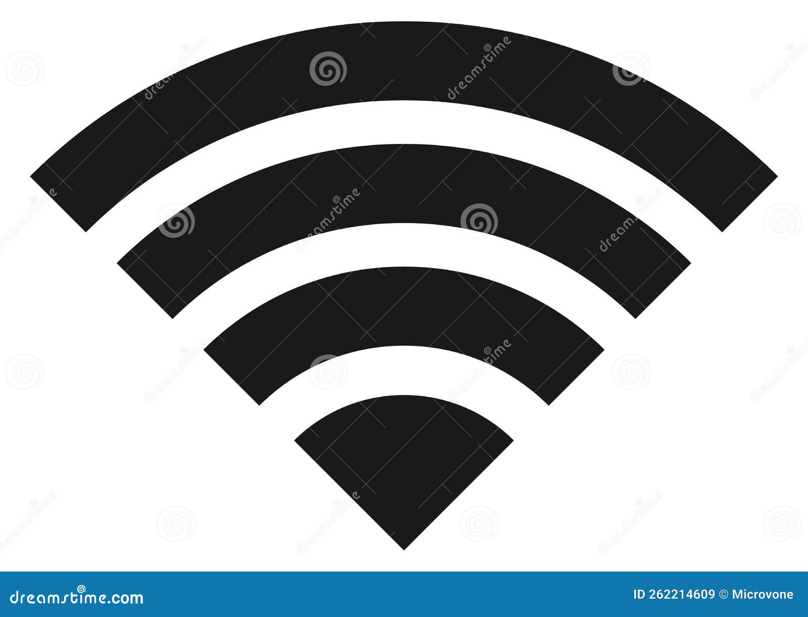 Wi-fi Icon. Black Wireless Internet Connection Symbol Stock Vector ...