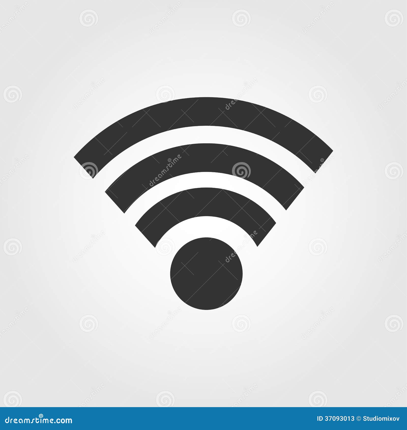 Wi fi icon, flat design stock vector. Illustration of hotspot - 37093013