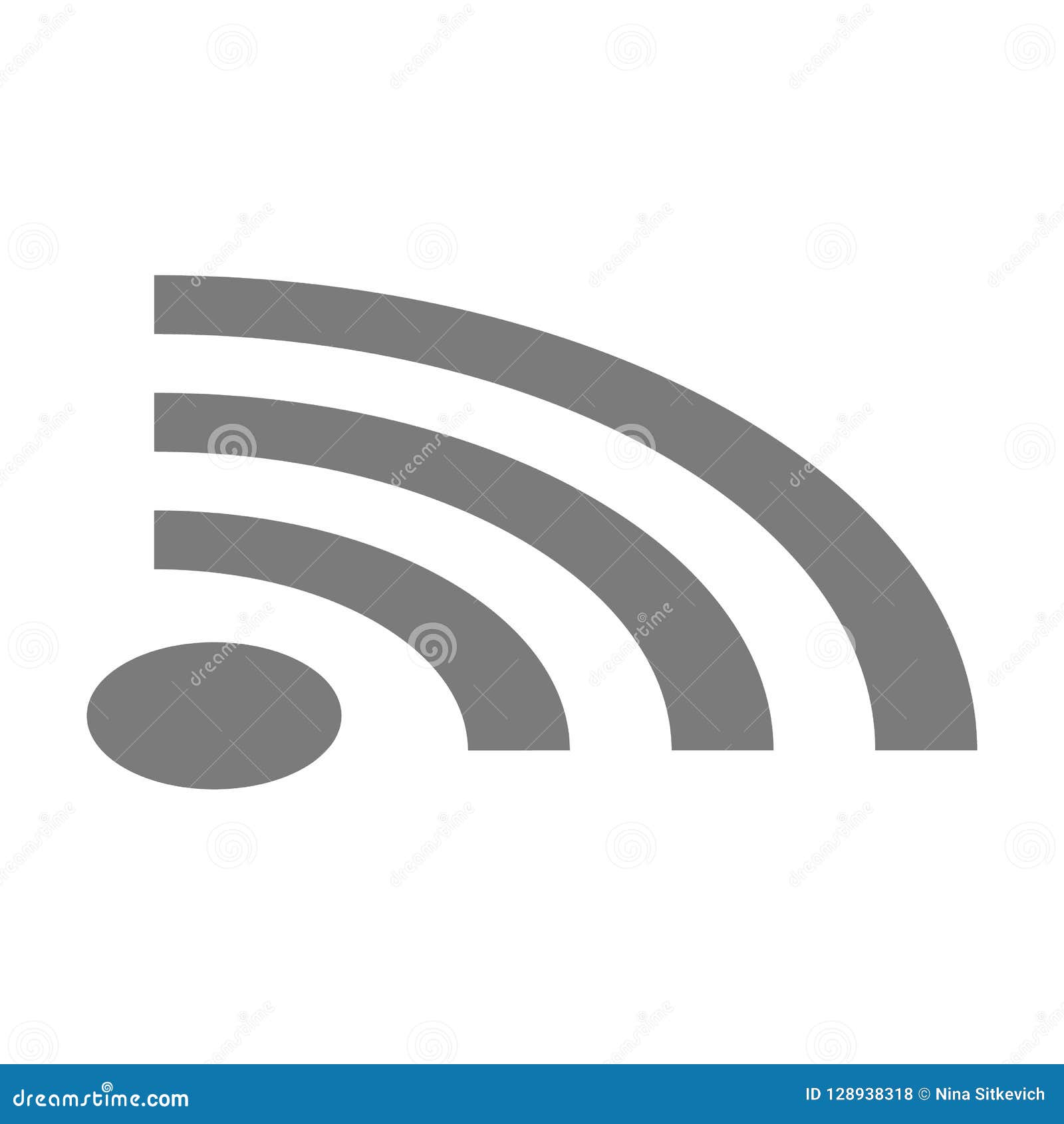 Wi Fi Icon, Isometric Style Stock Vector - Illustration of signal ...