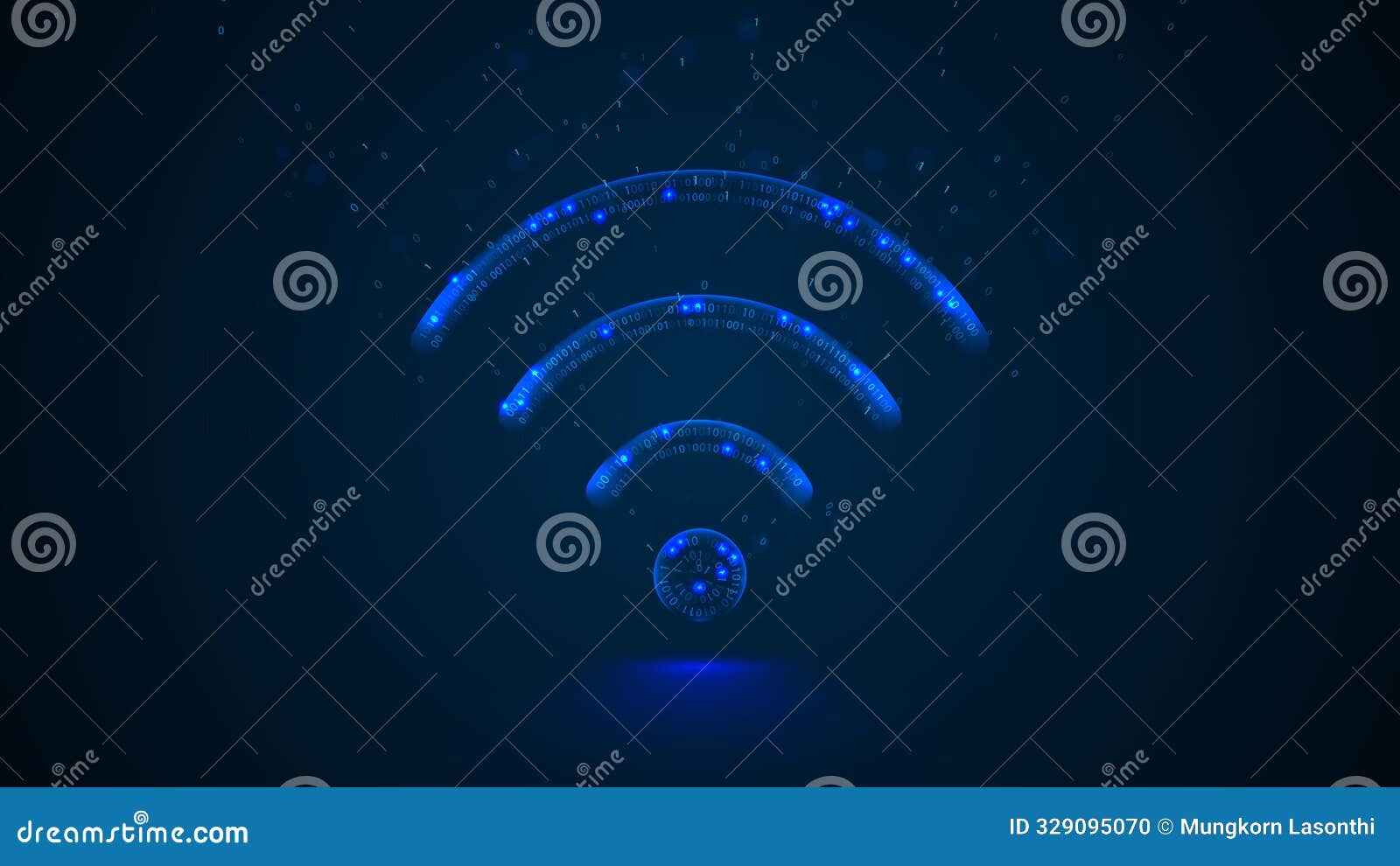 Wi-Fi Icon. Outline from Low Polygon, Glowing Wireframe, Linear, Line ...