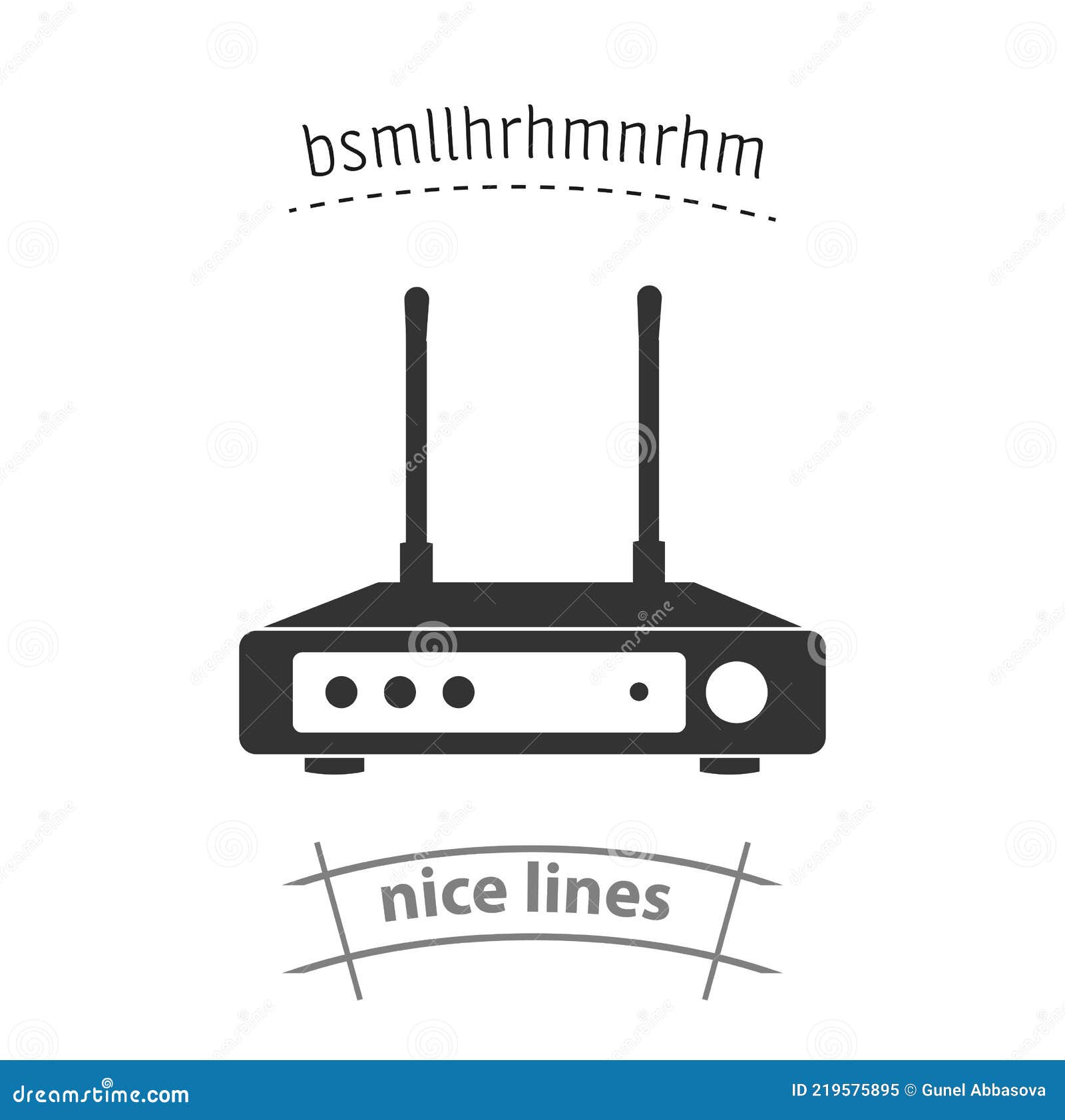 Wi Fi Icon. Wi-Fi Router Simple Icon. Wi-Fi Router Isolated Icon Stock ...