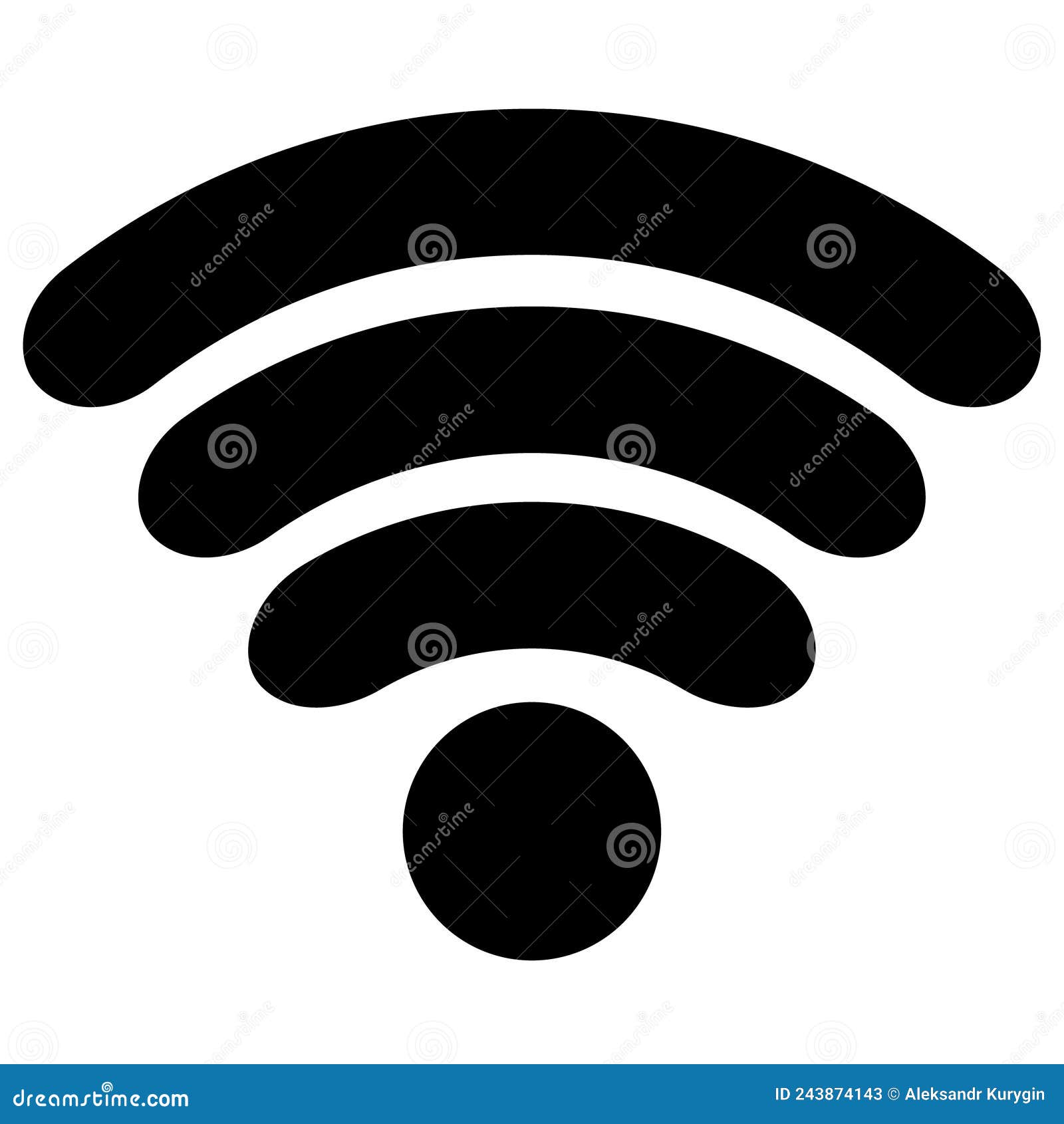 Wi-Fi Icon. Wireless Network for Data Transmission and Device ...