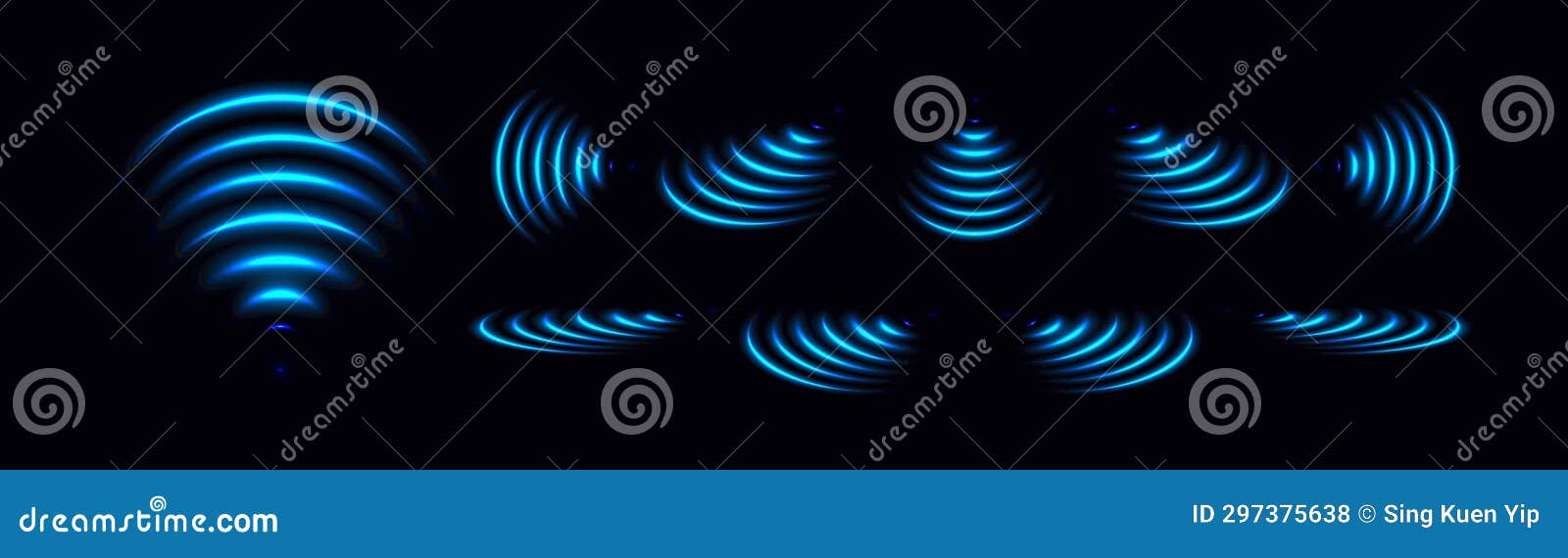 Sensor Waves Signal Or Scanner Laser On Transparent Background. Smart ...