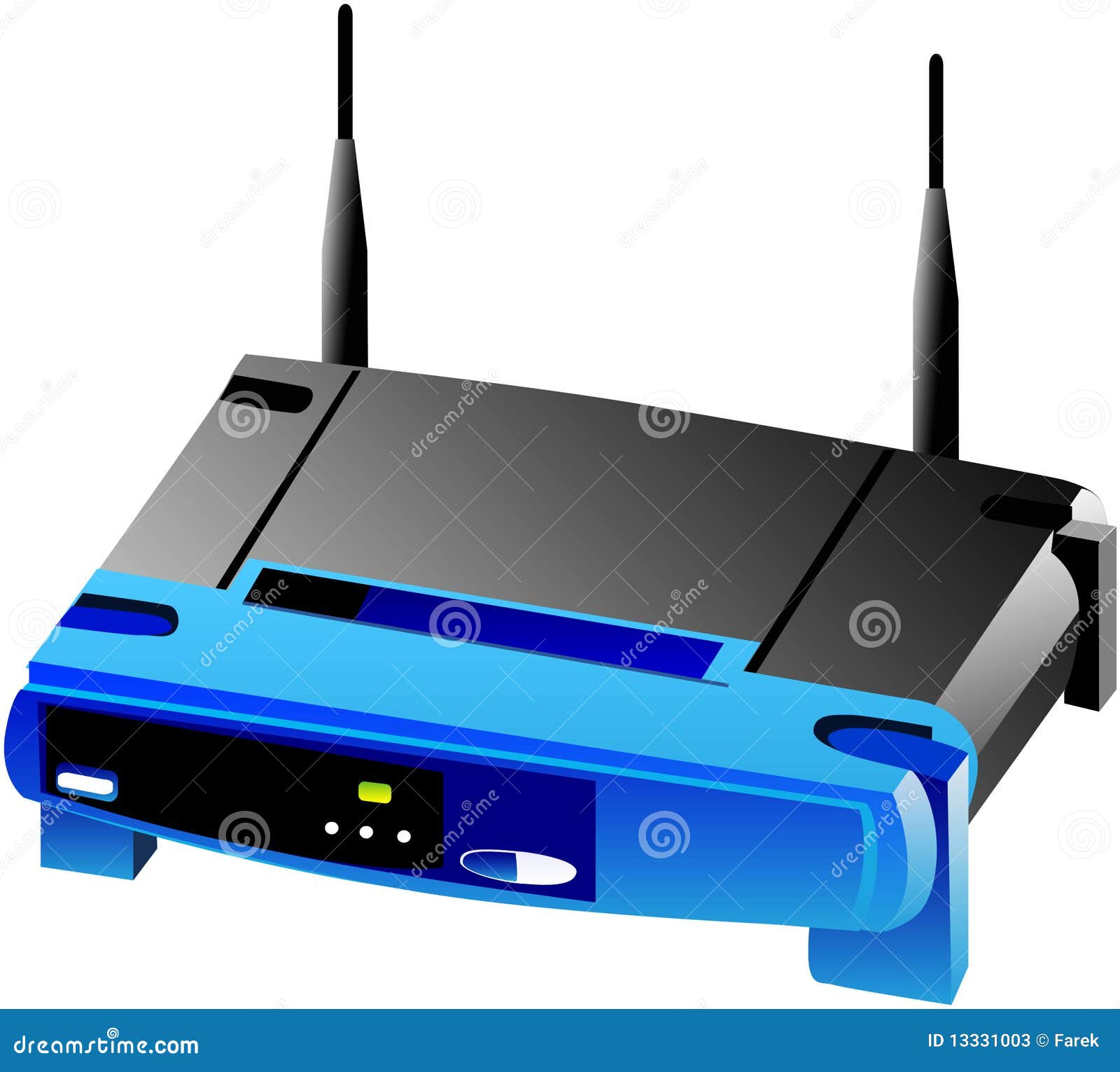 Wi-fi network router stock illustration. Illustration of local - 13331003
