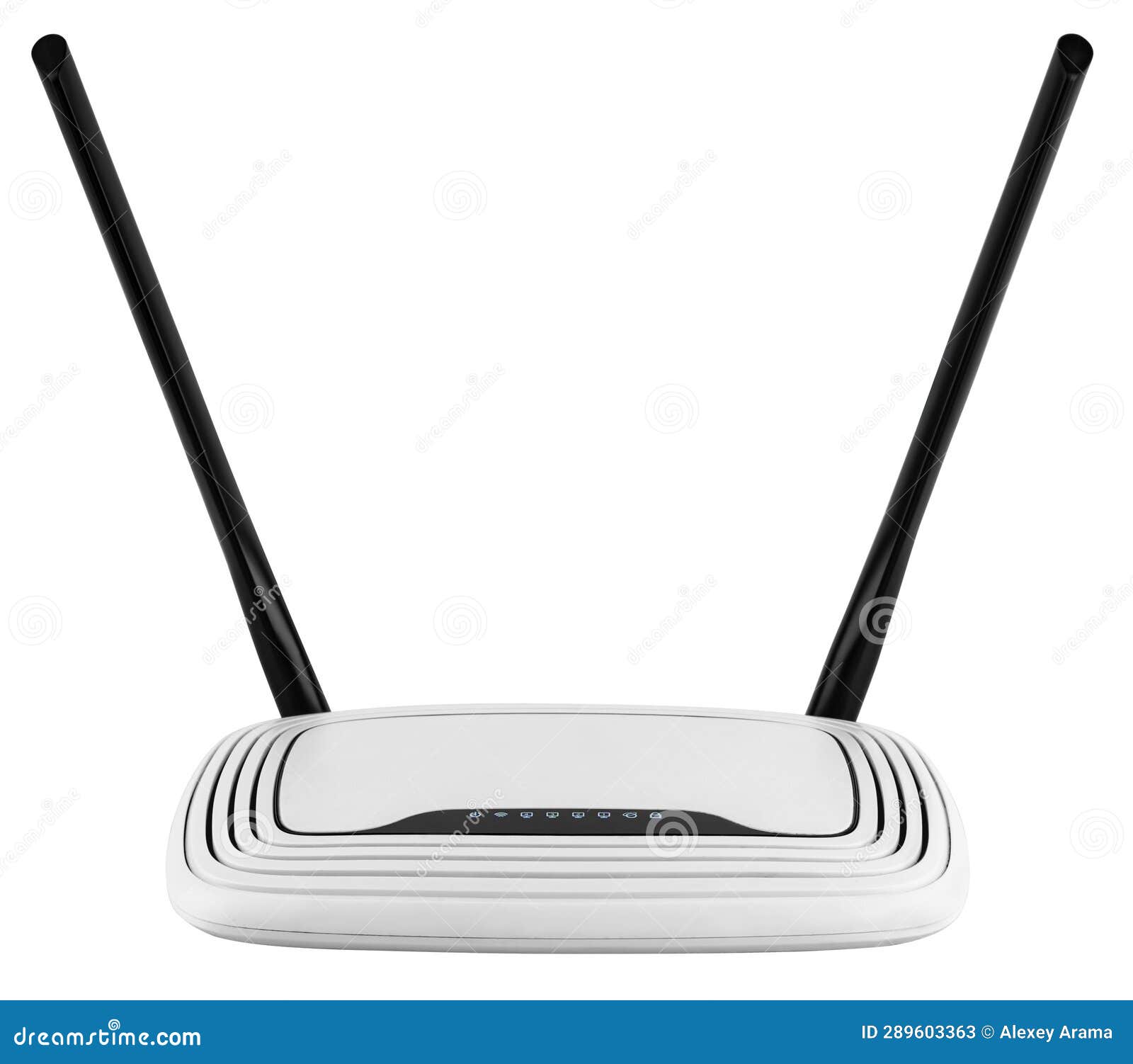 Wi-Fi Network Router, on a White Background in Isolation Stock Image ...