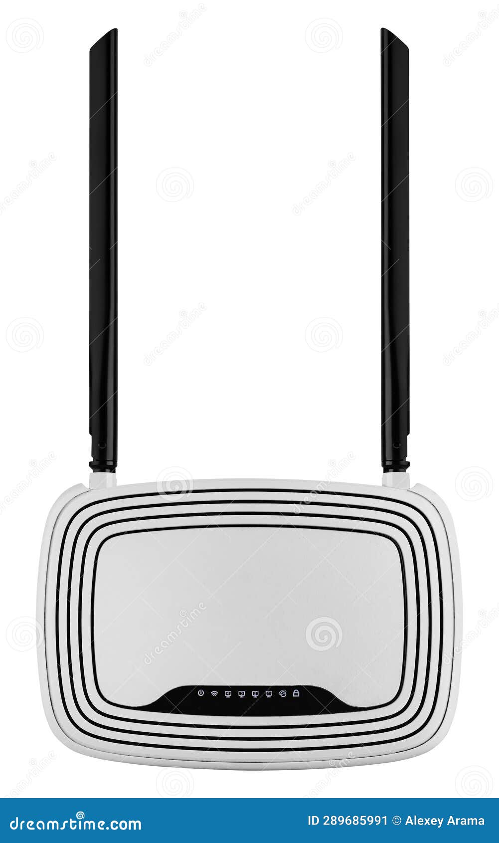 Wi-Fi Network Router, on a White Background in Isolation Stock Image ...