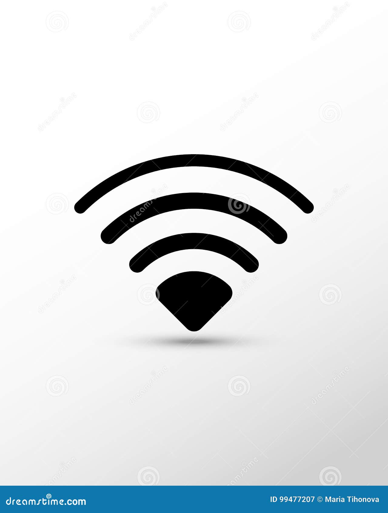 Wi-fi point sign stock vector. Illustration of service - 99477207