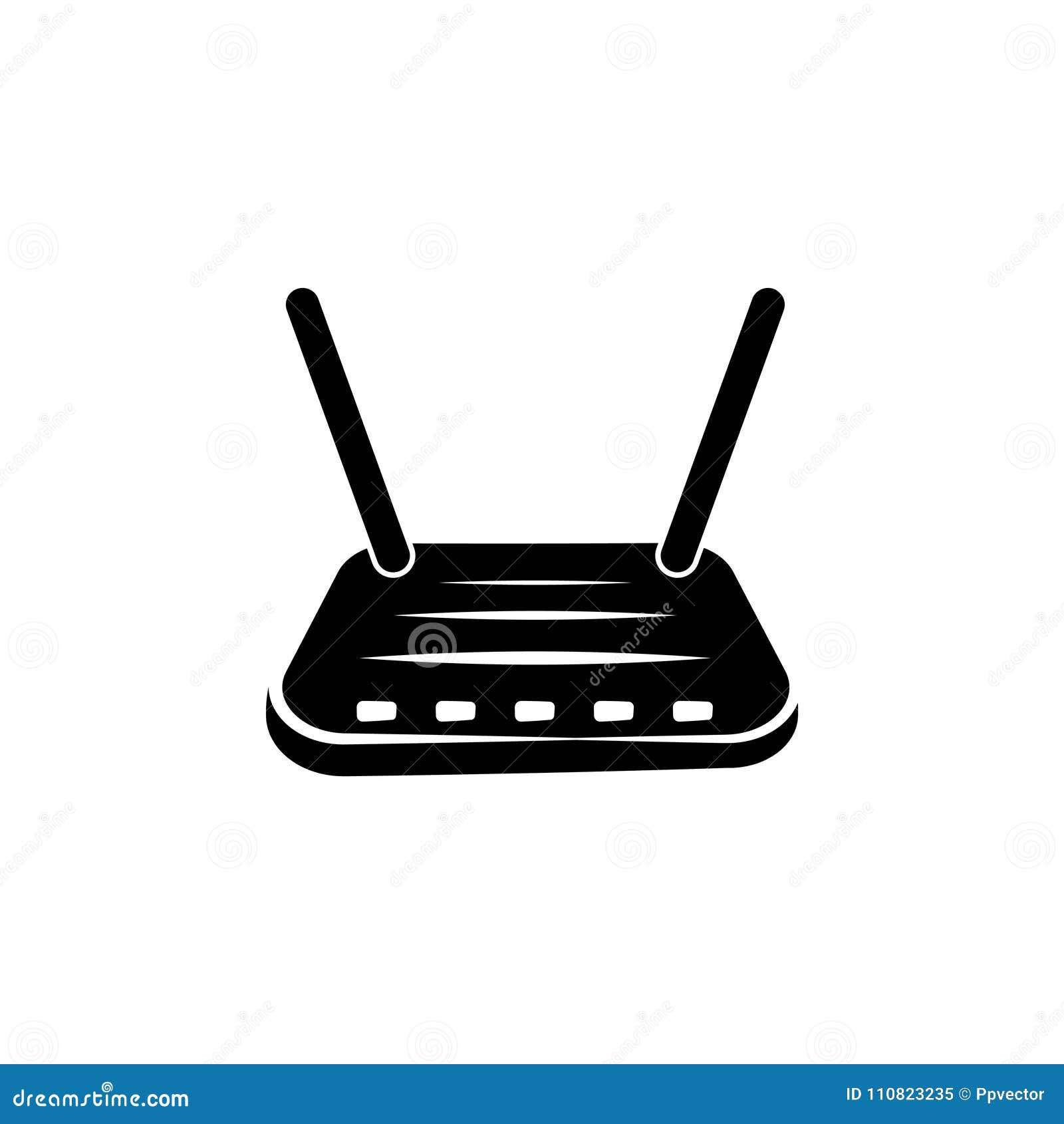 Wi-Fi router icon symbol stock illustration. Illustration of connection ...