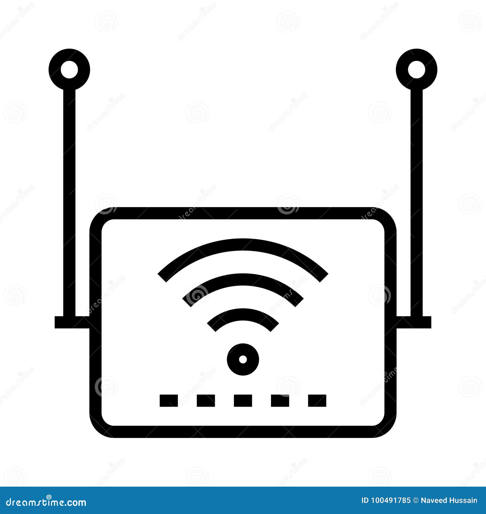 WI_FI router icon stock vector. Illustration of network - 100491785