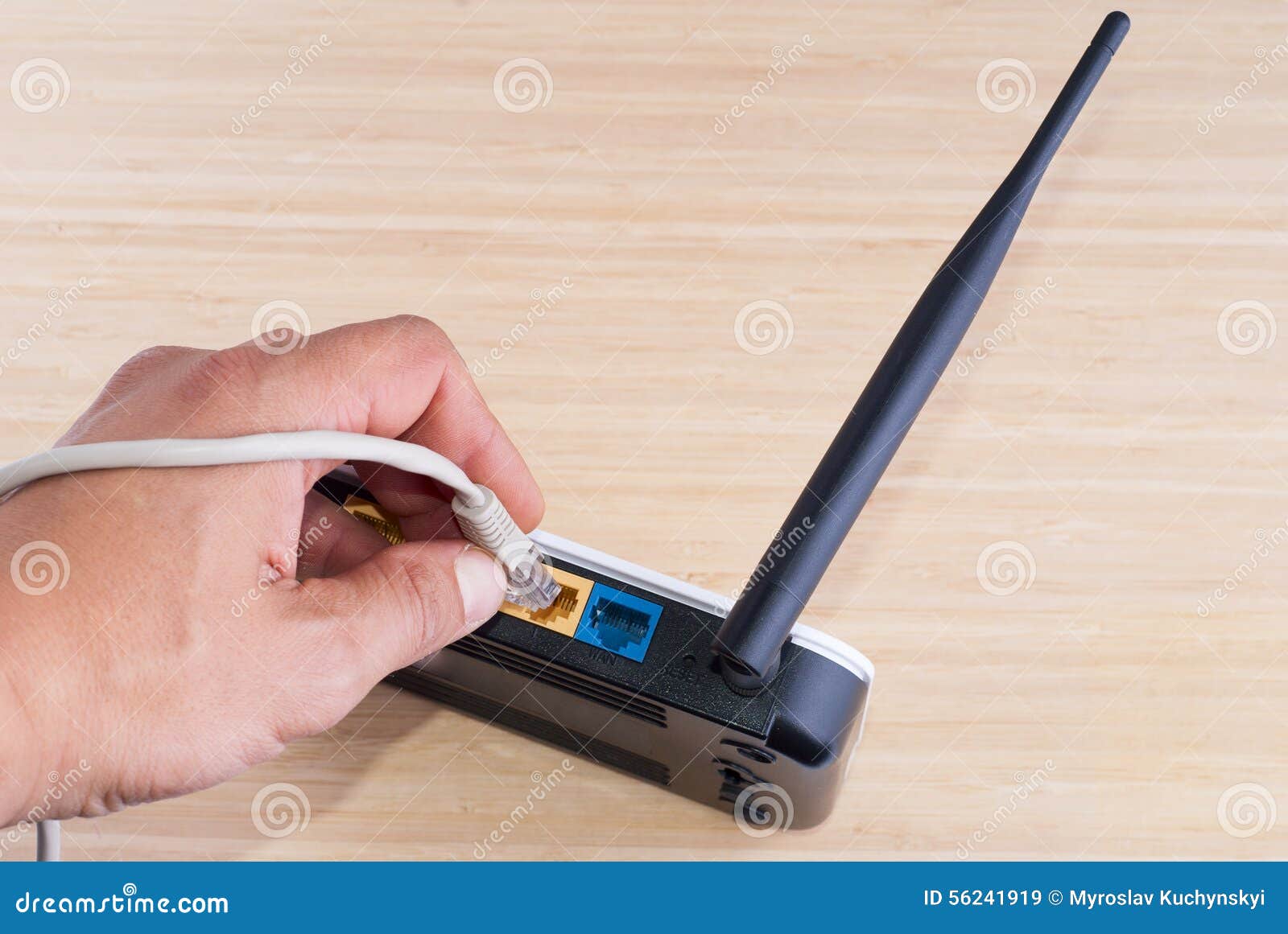 Wi-fi router stock image. Image of router, rj45, antenna - 56241919