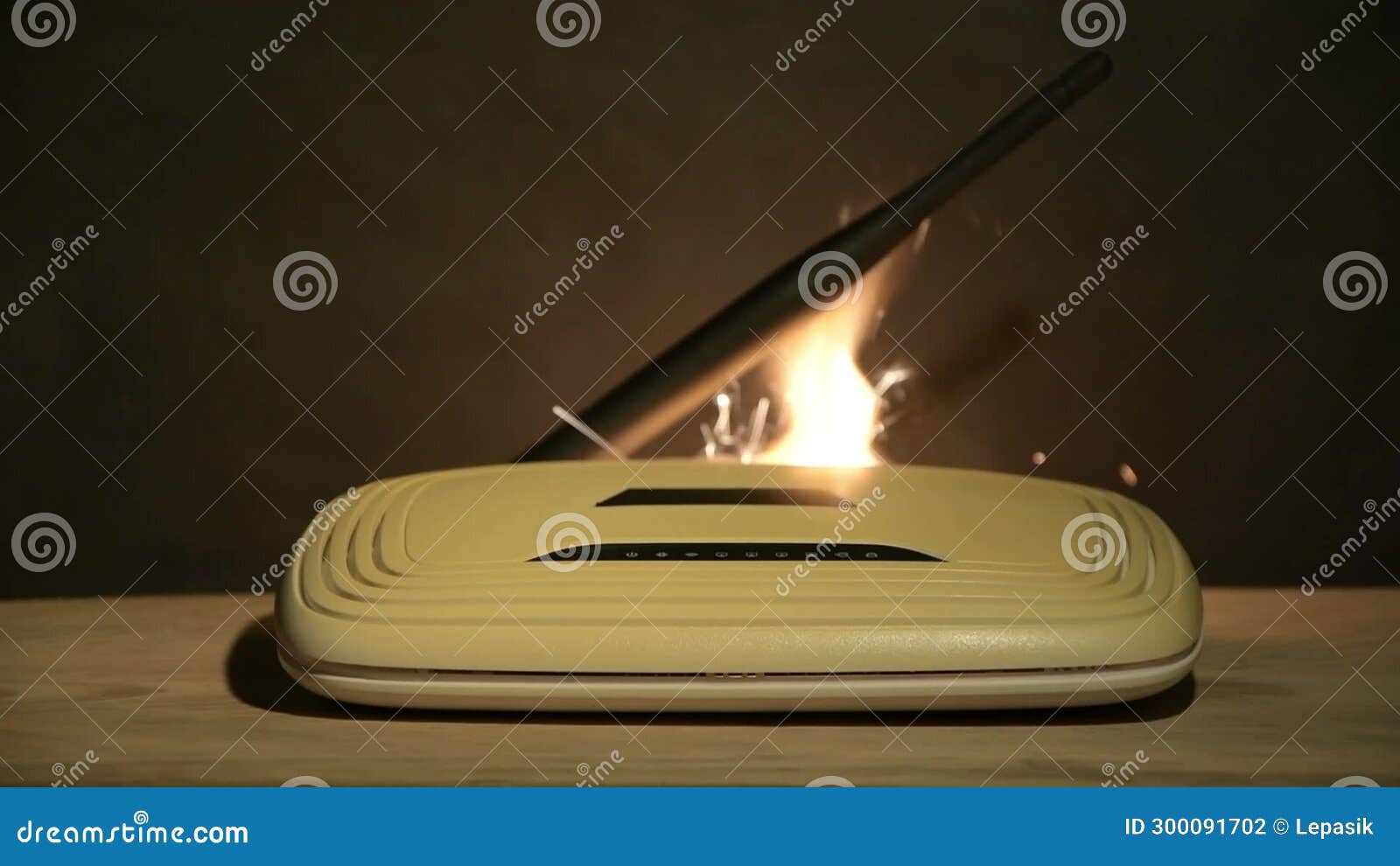 Wi-Fi Router Sparks and Ignites from the Load, Cause of House Fire ...