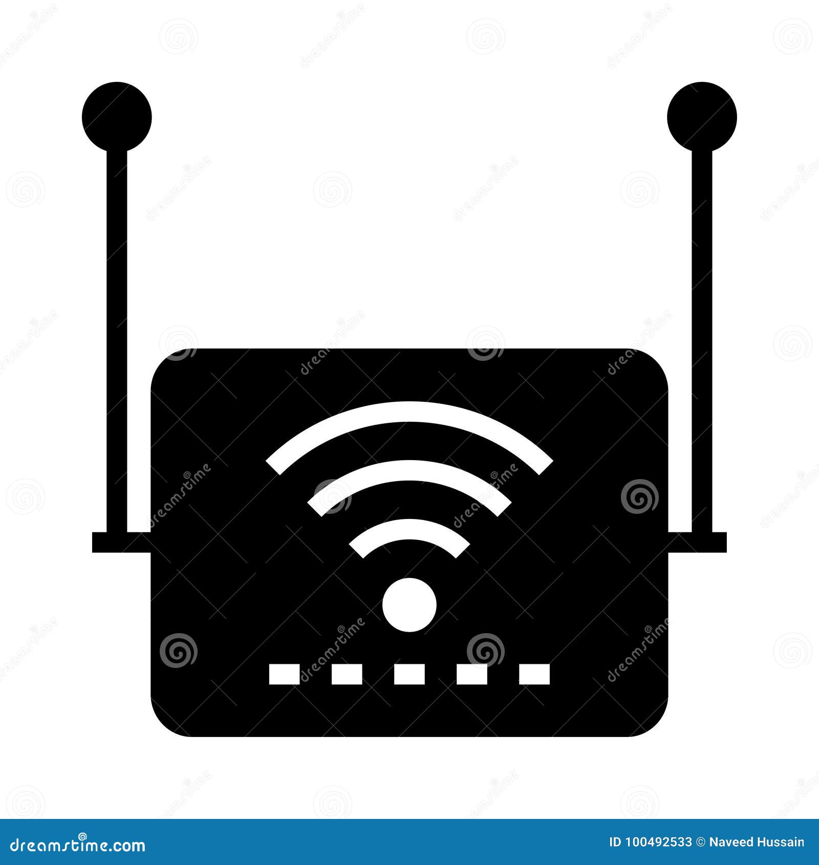 WI_FI router icon stock vector. Illustration of router - 100492533