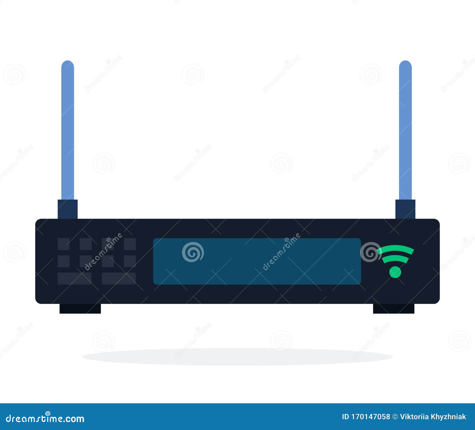 Wi-Fi Router Vector Flat Isolated Stock Vector - Illustration of line ...