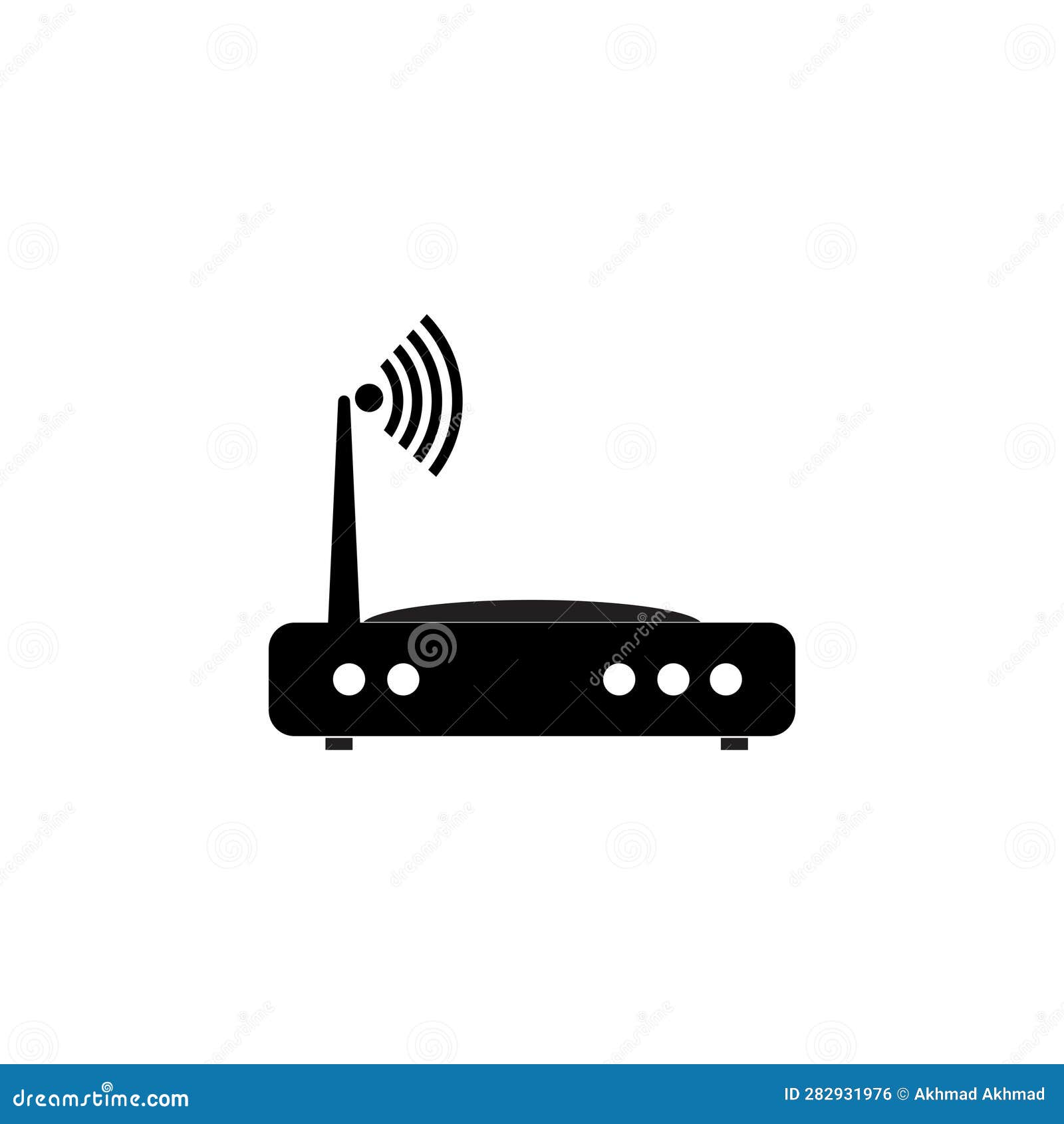 Wi-fi router icon stock vector. Illustration of connection - 282931976