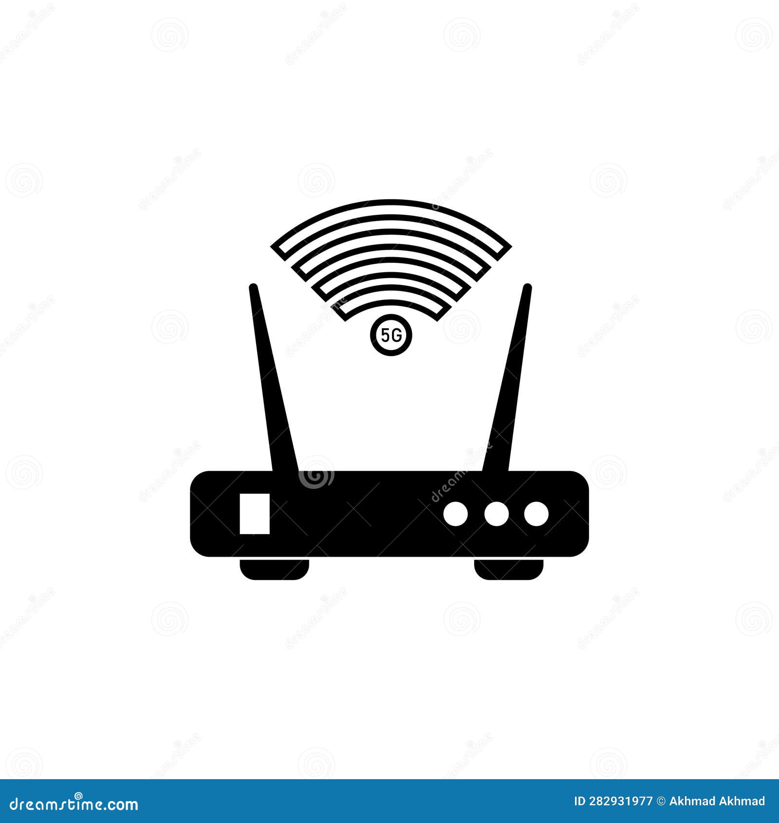 Wi-fi router icon stock vector. Illustration of computer - 282931977