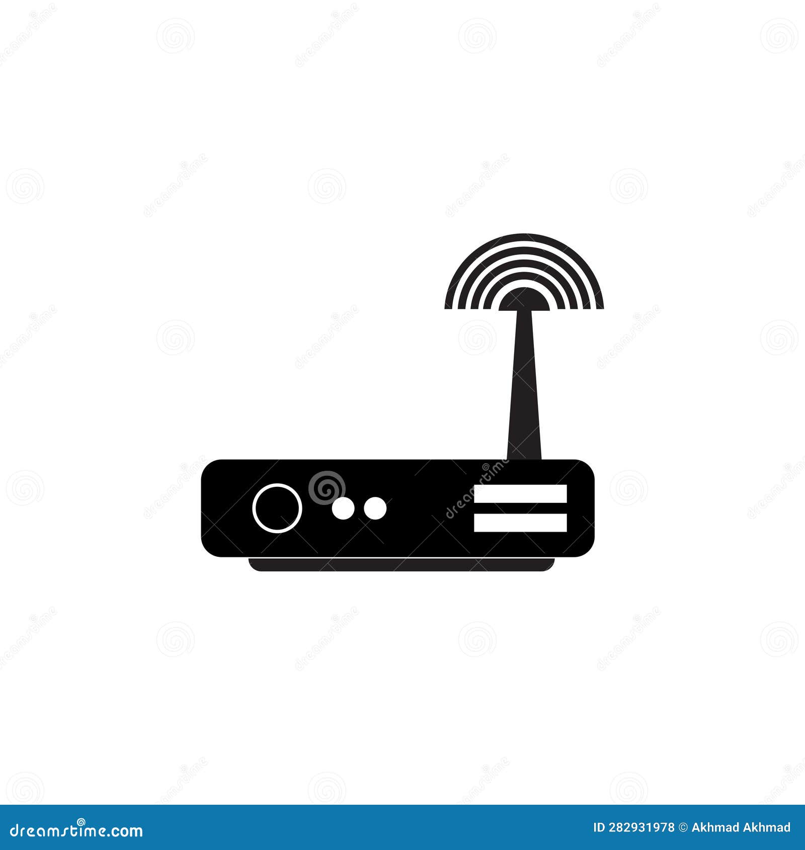 Wi-fi router icon stock vector. Illustration of wave - 282931978