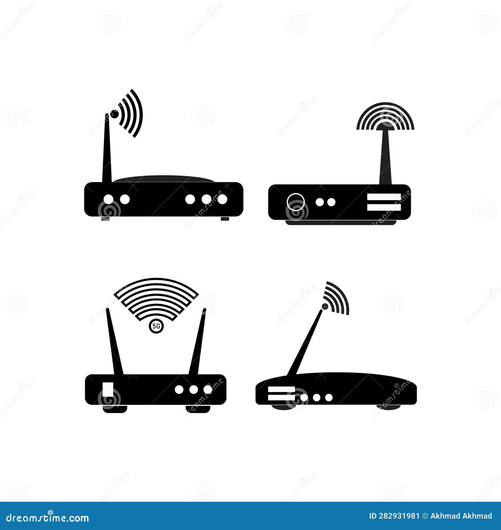 Wi-fi router icon stock vector. Illustration of wireless - 282931981