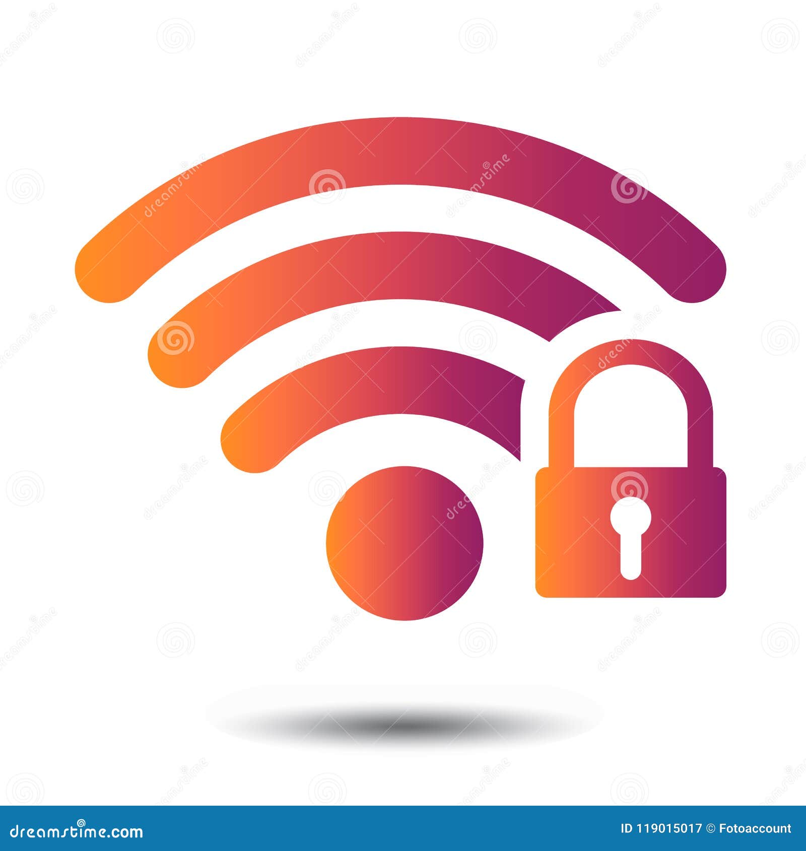 WI-FI Safety Lock Icons - Retro Hipster Vector Illustration - Isolated ... WI-FI Safety Lock Icons - Retro Hipster Vector Illustration - Isolated ...