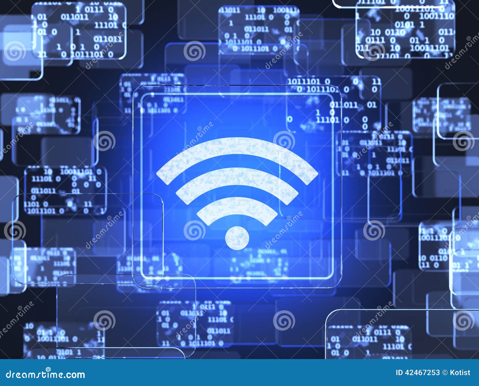WI-FI screen concept stock illustration. Illustration of simple - 42467253