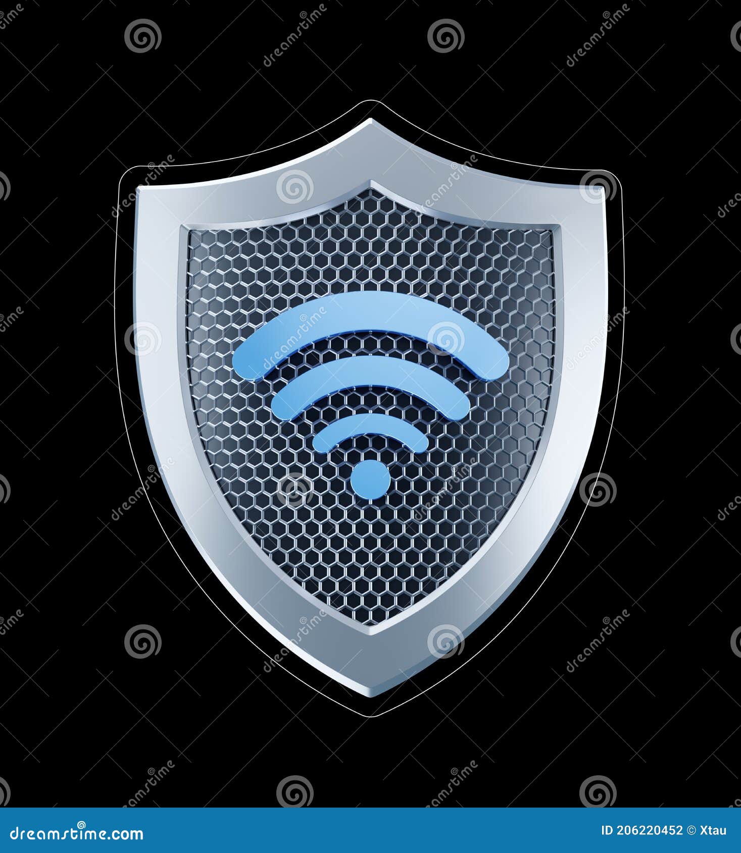 Wi-Fi Security stock illustration. Illustration of server - 206220452