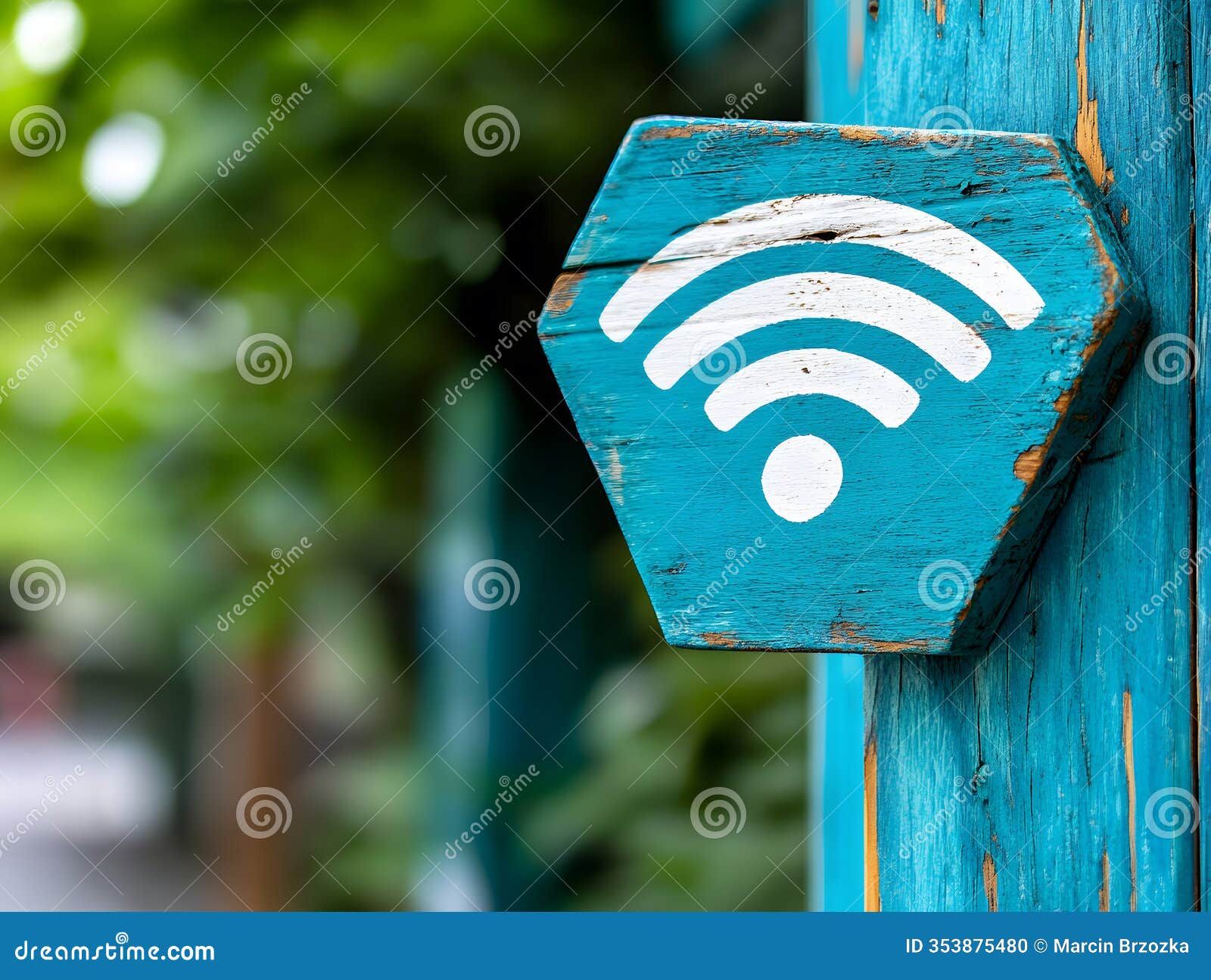 "Wi-Fi Symbol Engraved on Wood: a Fusion of Technology and Nature ...