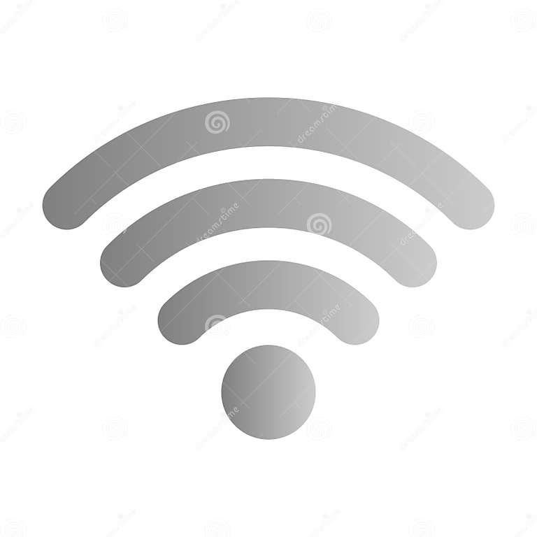 WI-FI Vector Icon Isolated on the White Background Stock Vector ...