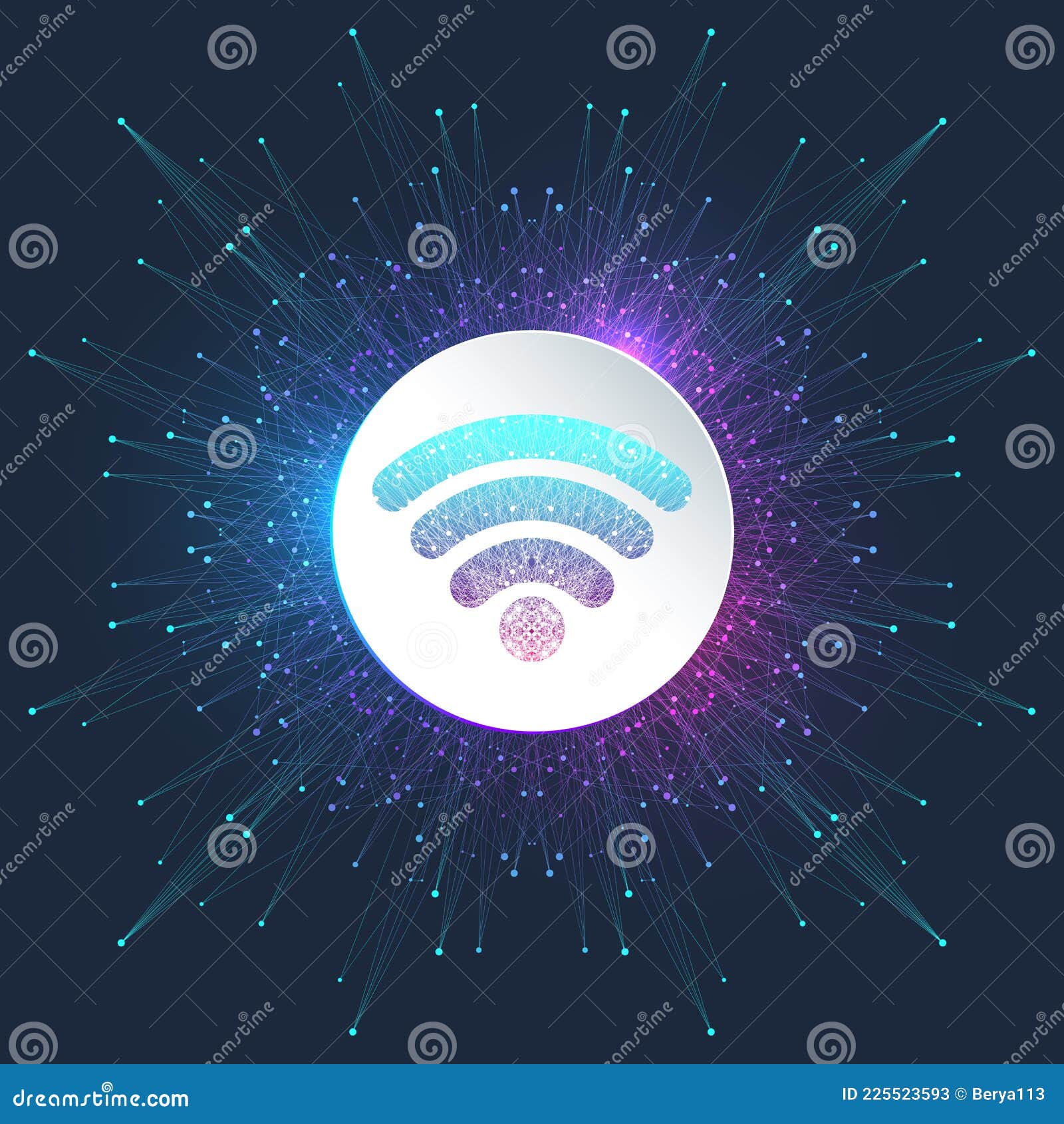 Access, Network, Provisioning Icon Vector Illustration | CartoonDealer ...