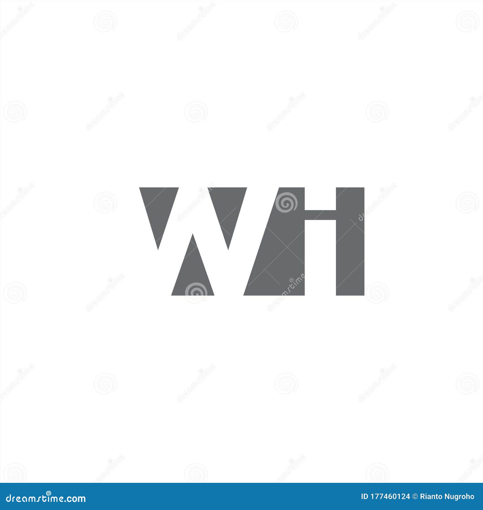 WI Logo Monogram with Negative Space Style Design Template Stock Vector ...