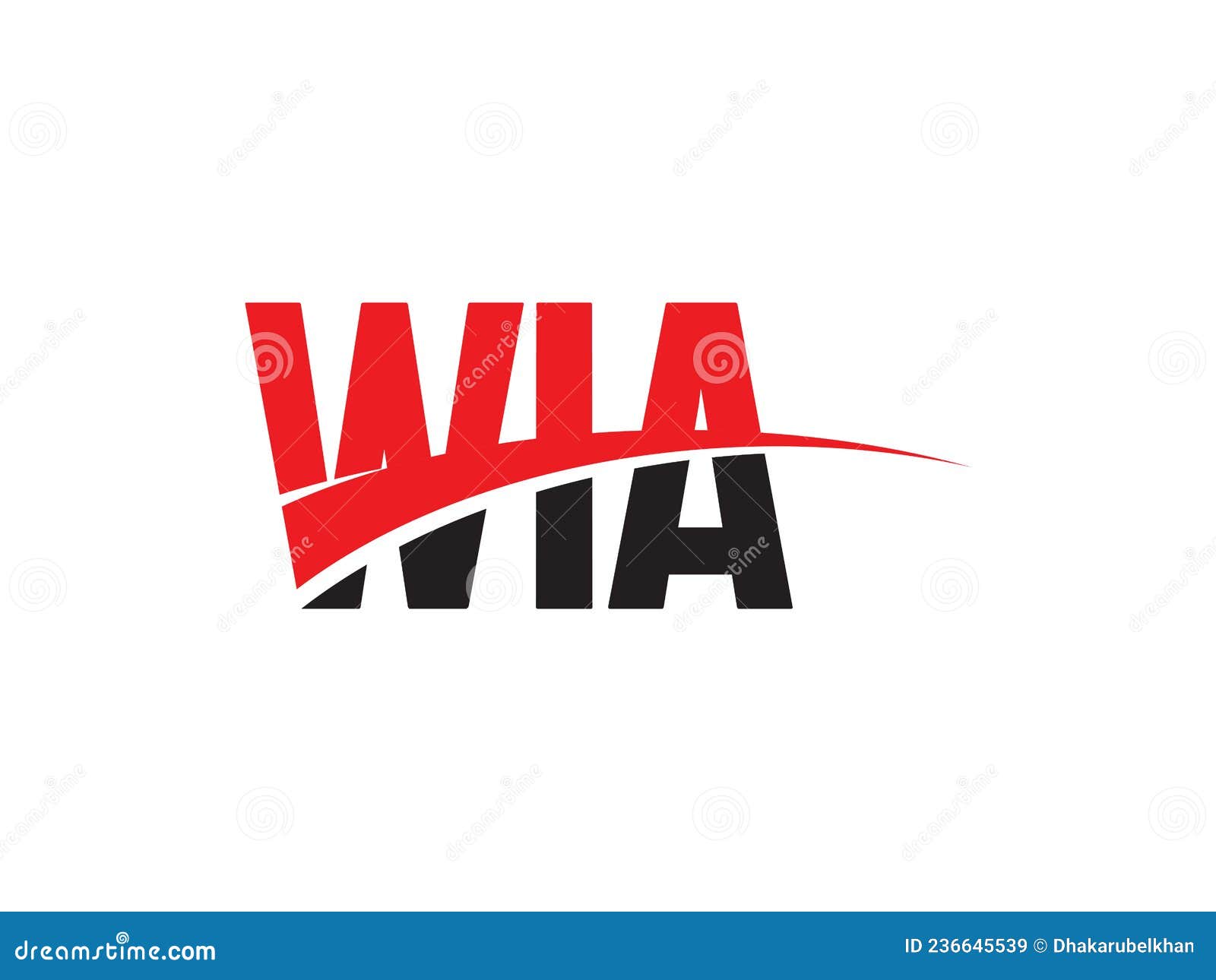 WIA Letter Initial Logo Design Vector Illustration Stock Vector ...