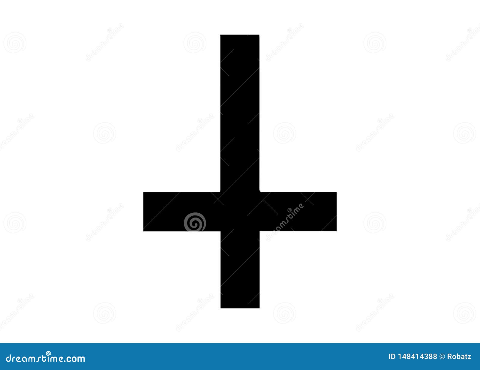 The Cross of Saint Peter or Petrine Cross is an Inverted Latin Cross ...