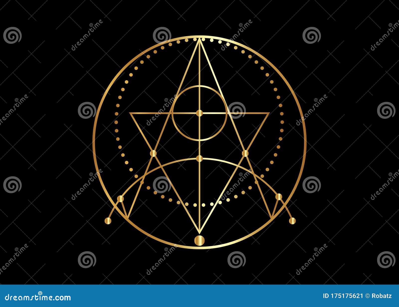 Golden Sigil of Protection. Magical Amulets. Can Be Used As Tattoo ...