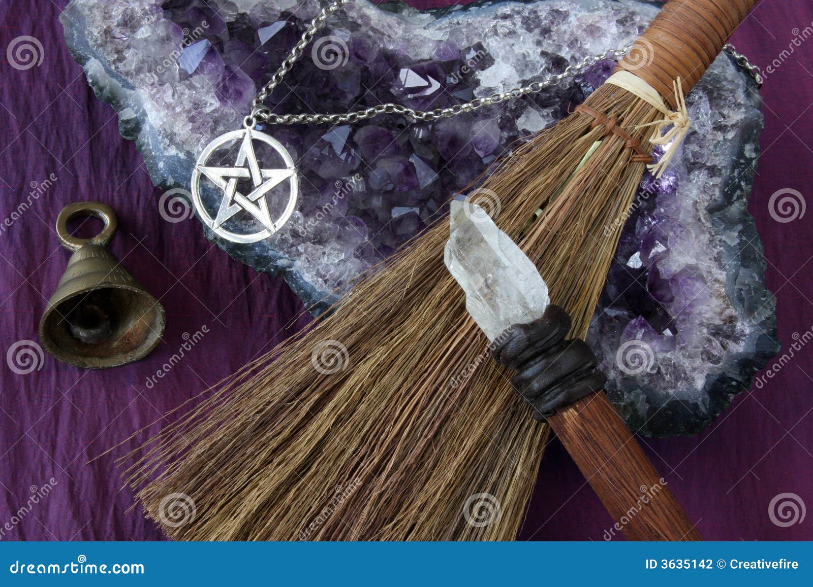 Wiccan Objects stock photo. Image of silver, brass, besom - 3635142