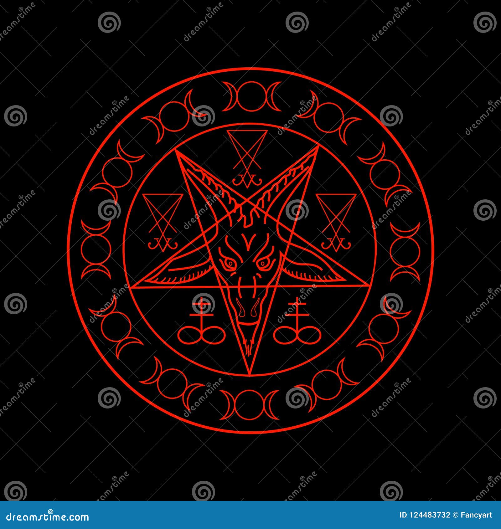 A Sigil Of Lucifer. Grunge Styled Distressed Demonology Illustration ... A Sigil Of Lucifer. Grunge Styled Distressed Demonology Illustration ...