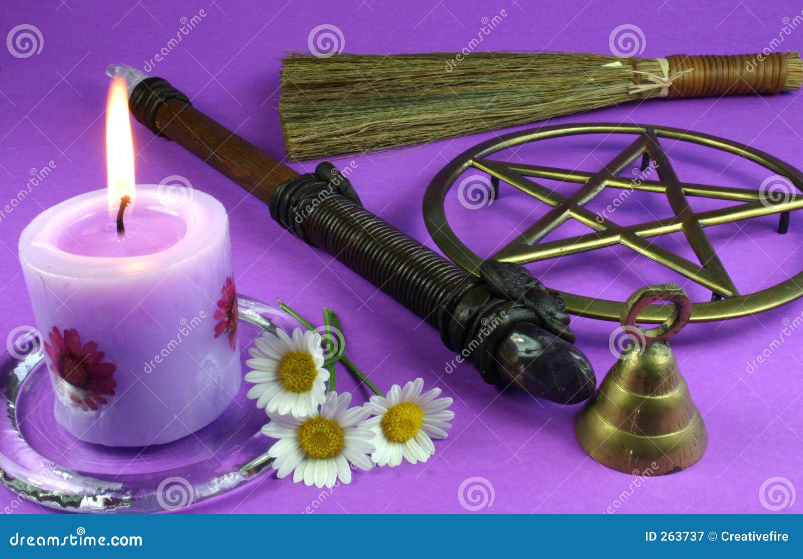 Wiccan Tools stock image. Image of bell, interpretation - 263737