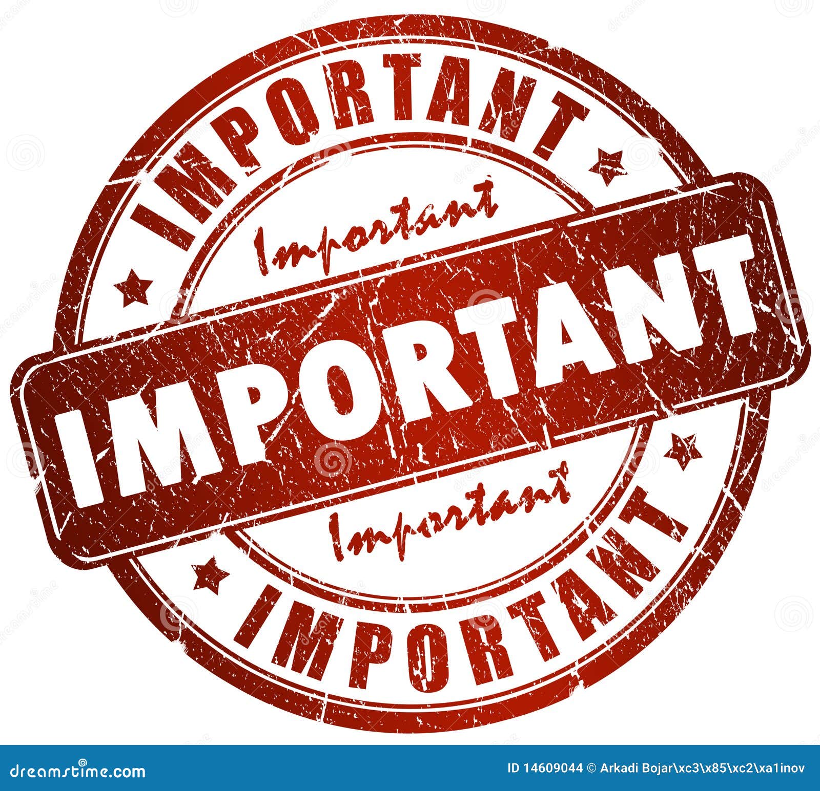 Wichtiger Stempel stock abbildung. Illustration von begriff - 14609044