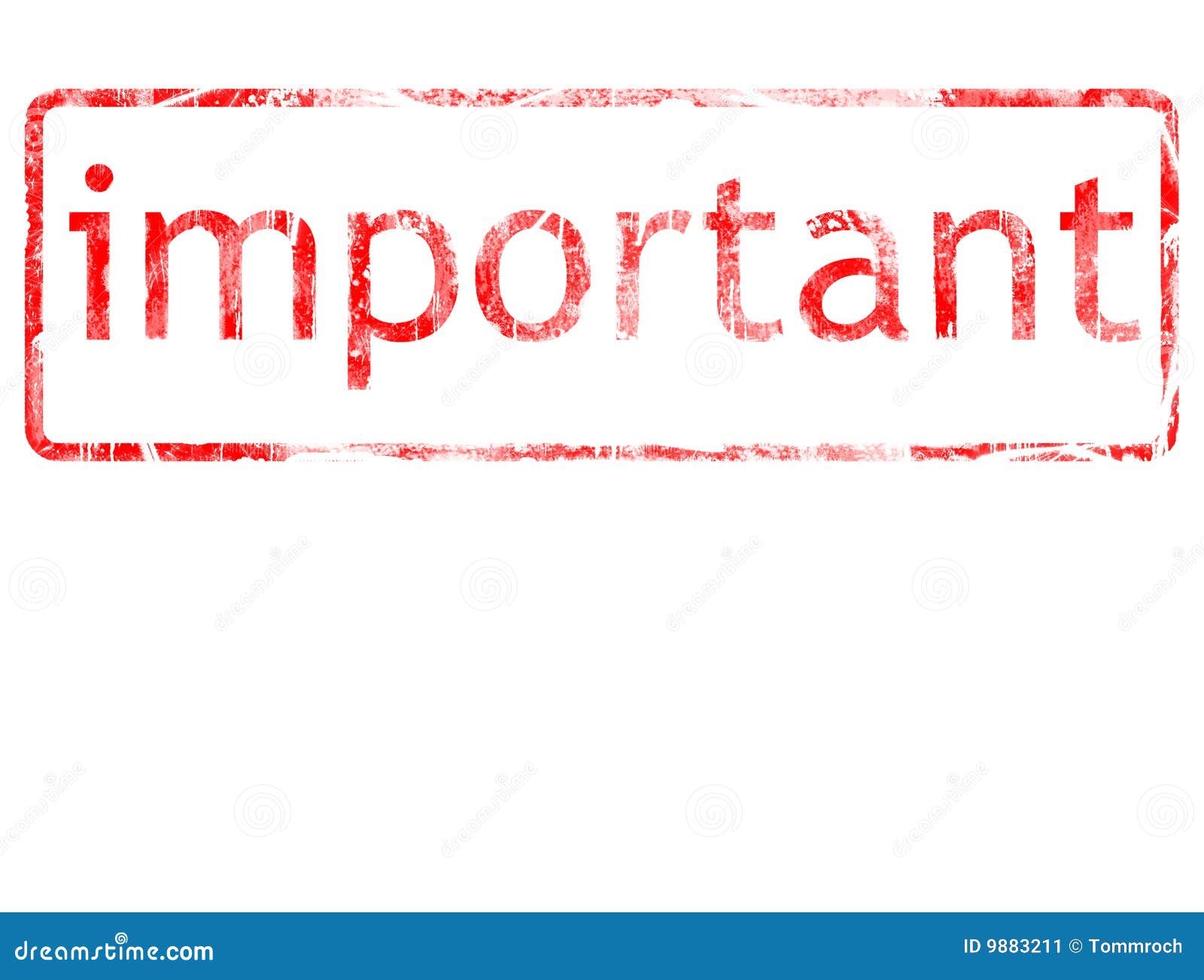 Wichtiger Stempel stock abbildung. Illustration von geschäft - 9883211