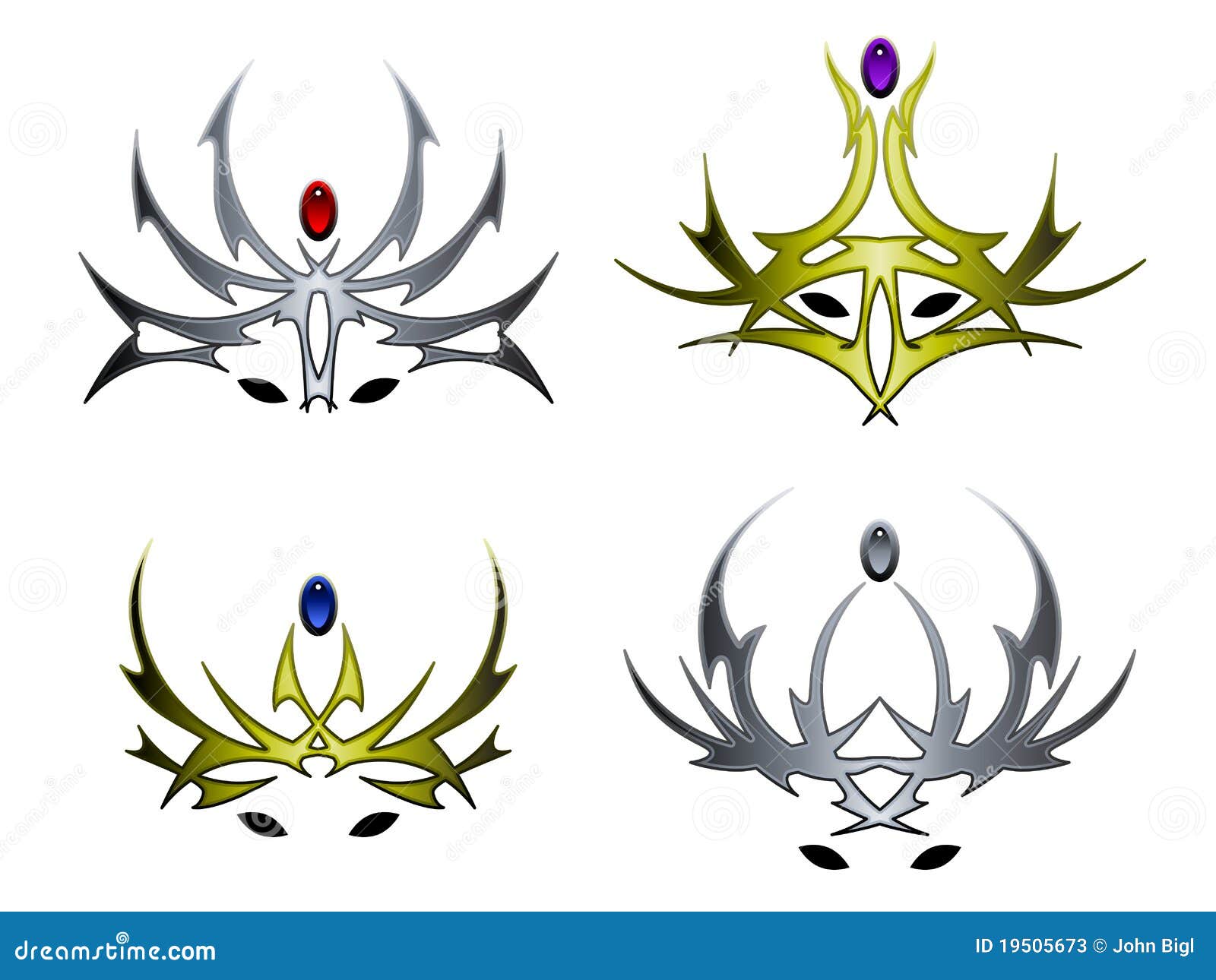 Wicked crown designs stock vector. Illustration of royal - 19505673