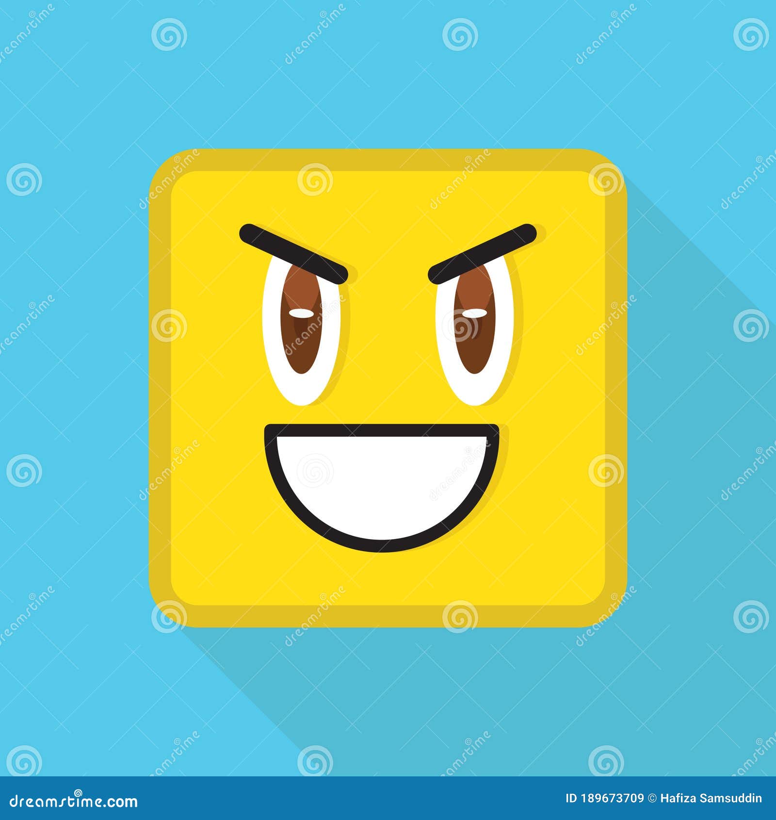 Wicked Emoticon. Vector Illustration Decorative Design Stock Vector ...