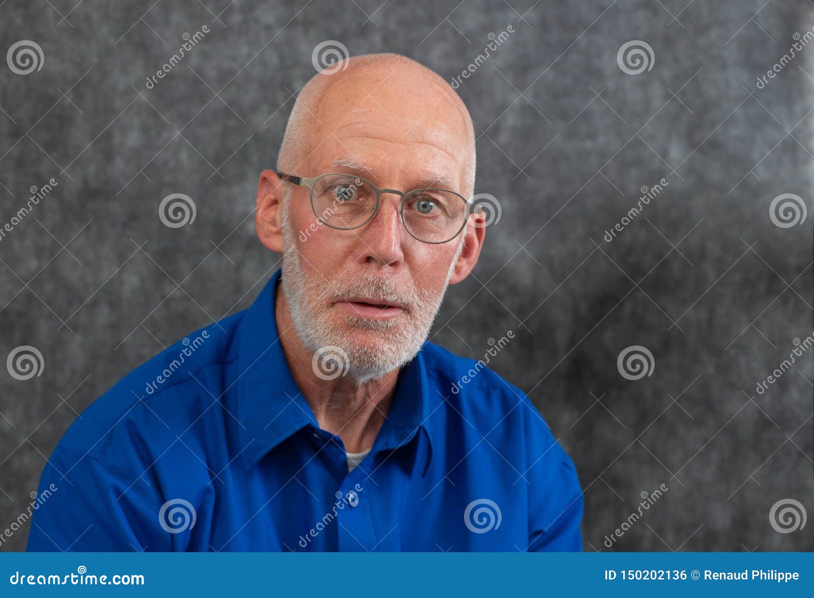 Wicked Man, Portrait of a Man with the Pursed Lips Looking Straight ...