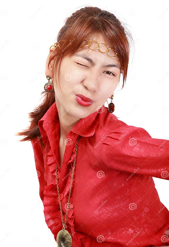 Wicked Teasing Girl Stock Image Image Of Fashion Challenging 18212715