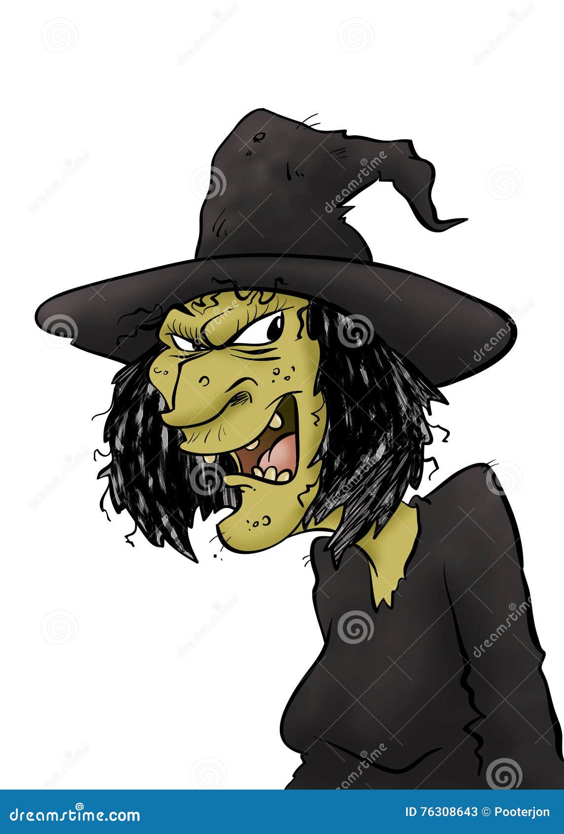 Wicked Witch Face Royalty-Free Stock Photography | CartoonDealer.com ...