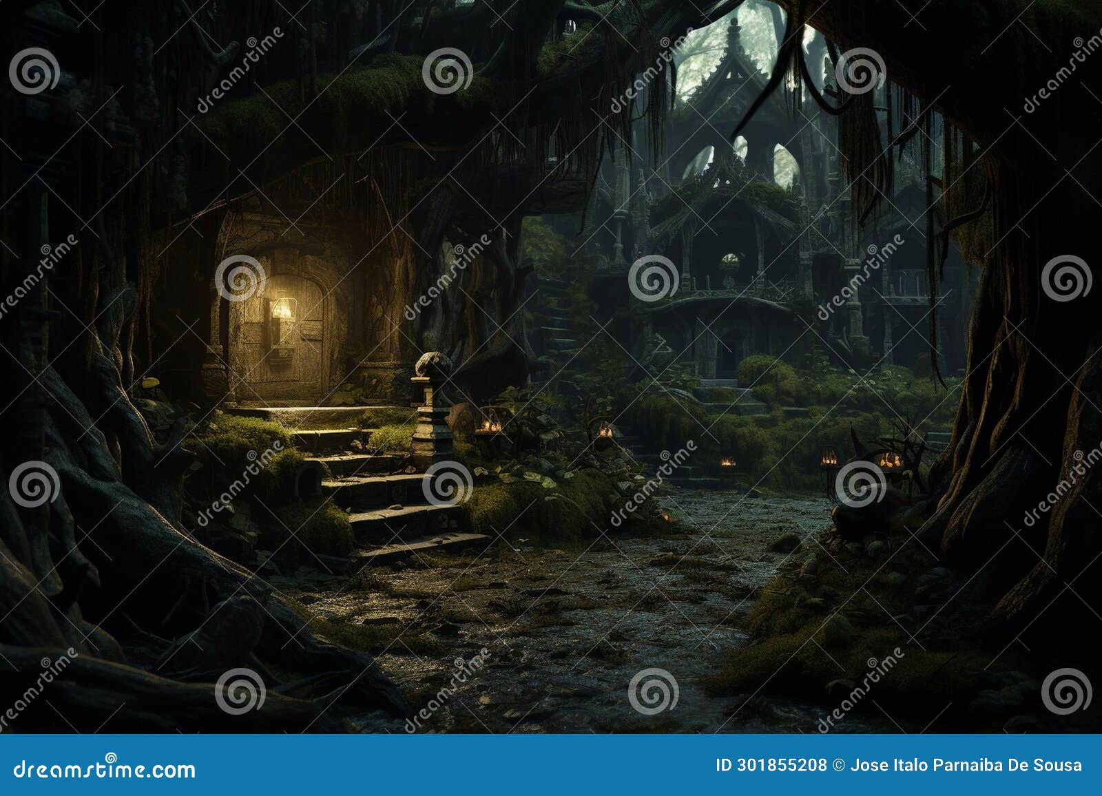 Wicked Witchs Lair a Wicked Witchs Lair Hidden Stock Illustration ...