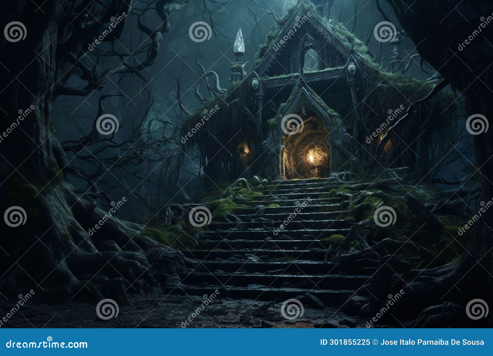 Wicked Witchs Lair a Wicked Witchs Lair Hidden Stock Illustration ...