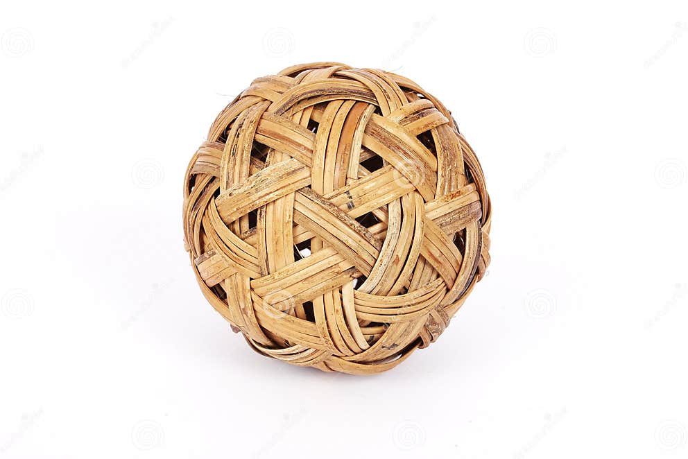 Wicker ball stock image. Image of white, wooden, wood - 19119725