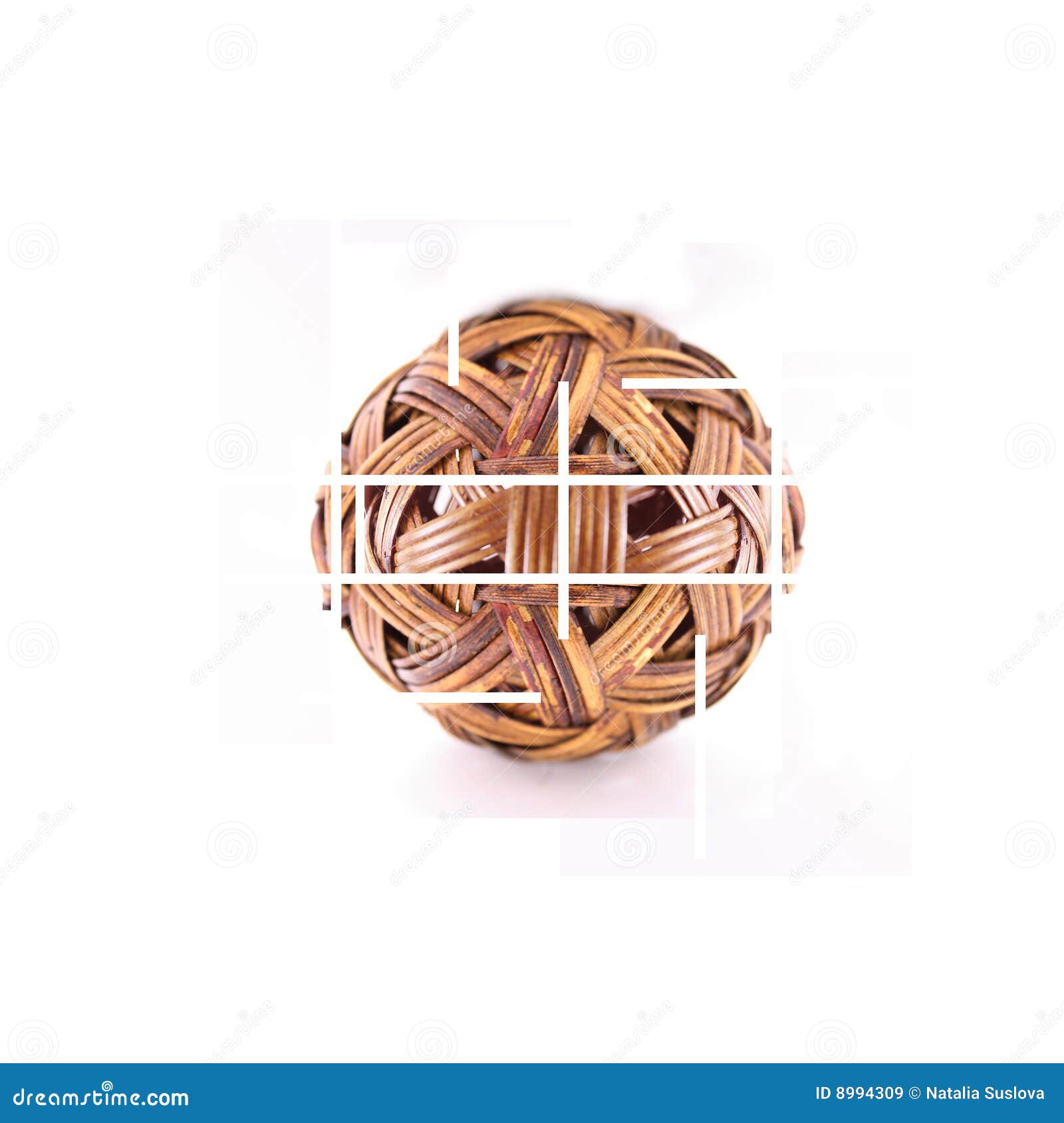 Wicker Ball stock image. Image of line, brown, stripe - 8994309