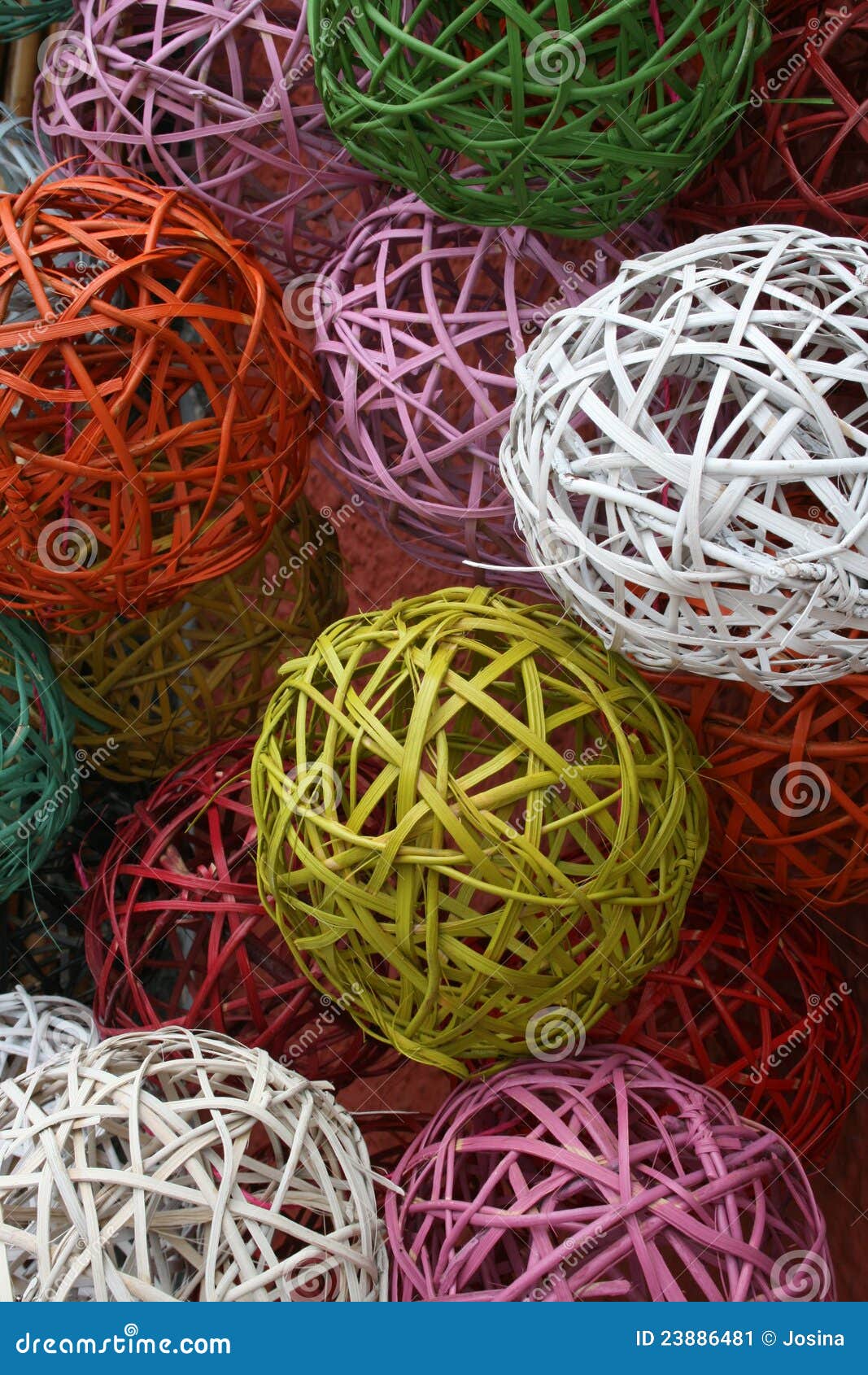 Wicker balls stock image. Image of decorative, balls - 23886481