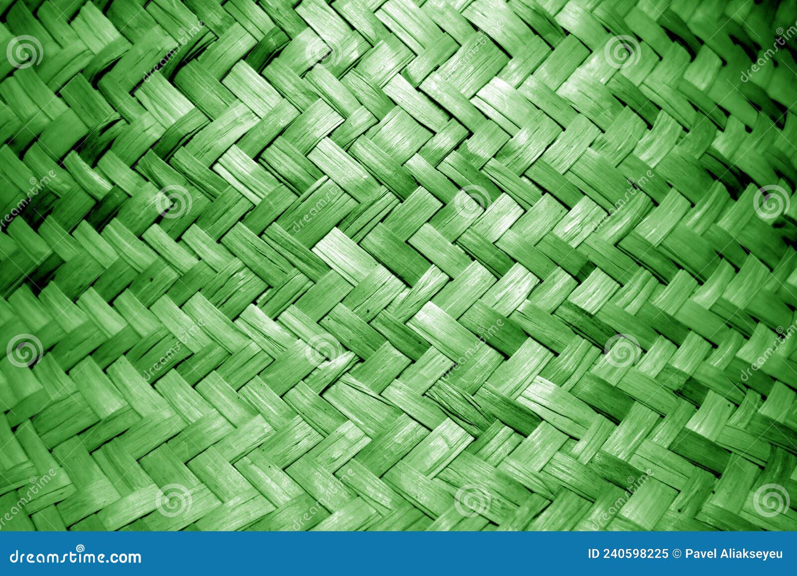 Wicker Basket Pattern in Green Color Stock Image - Image of brown ...