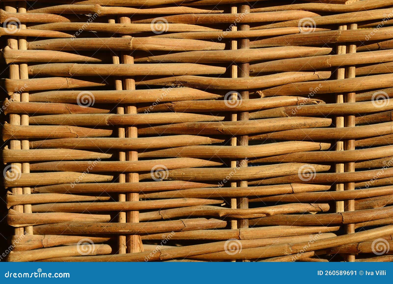 Wicker basket stock image. Image of closeup, straw, craft - 260589691