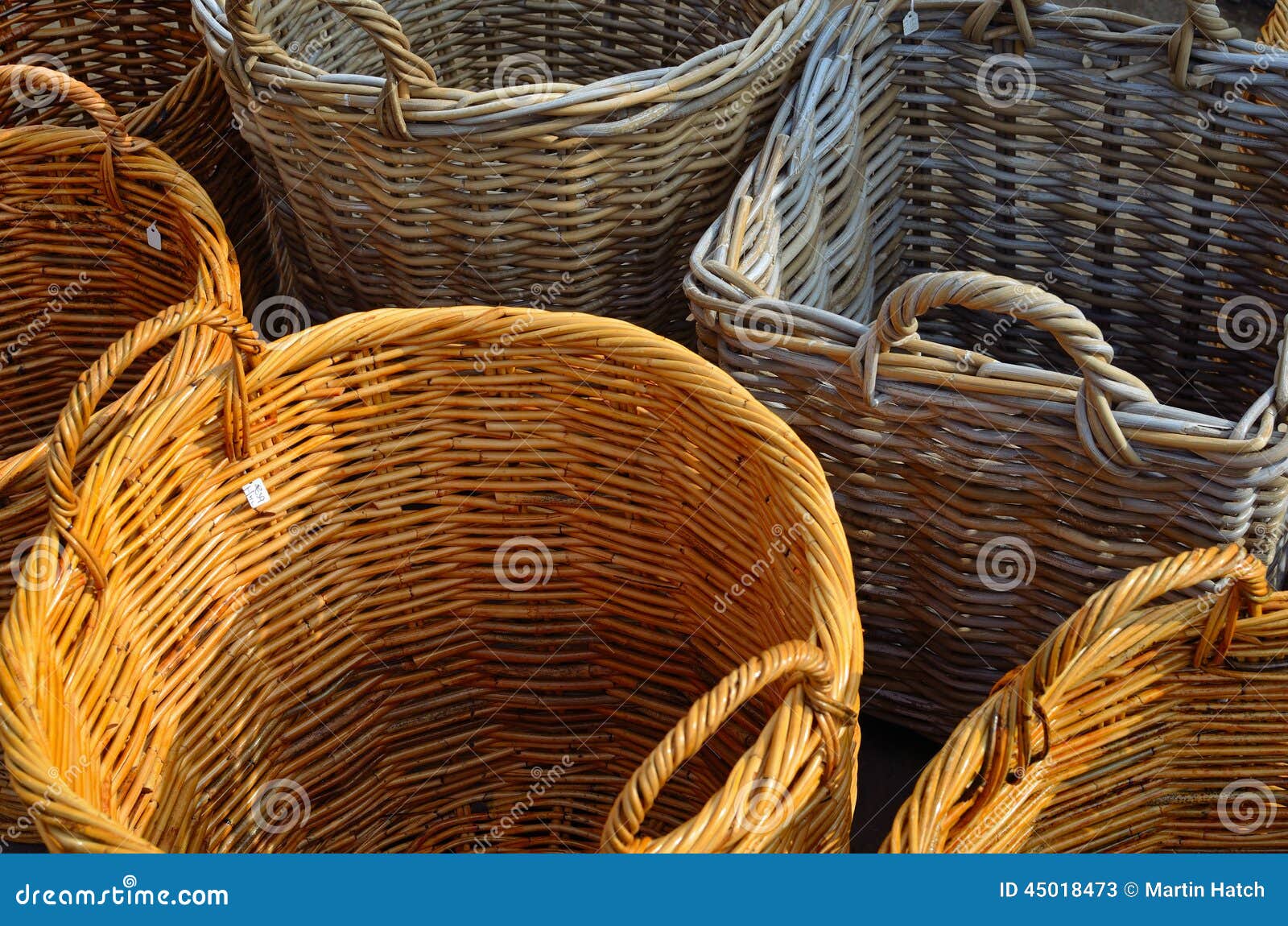 Wicker Baskets stock image. Image of europe, reeds, weave - 45018473