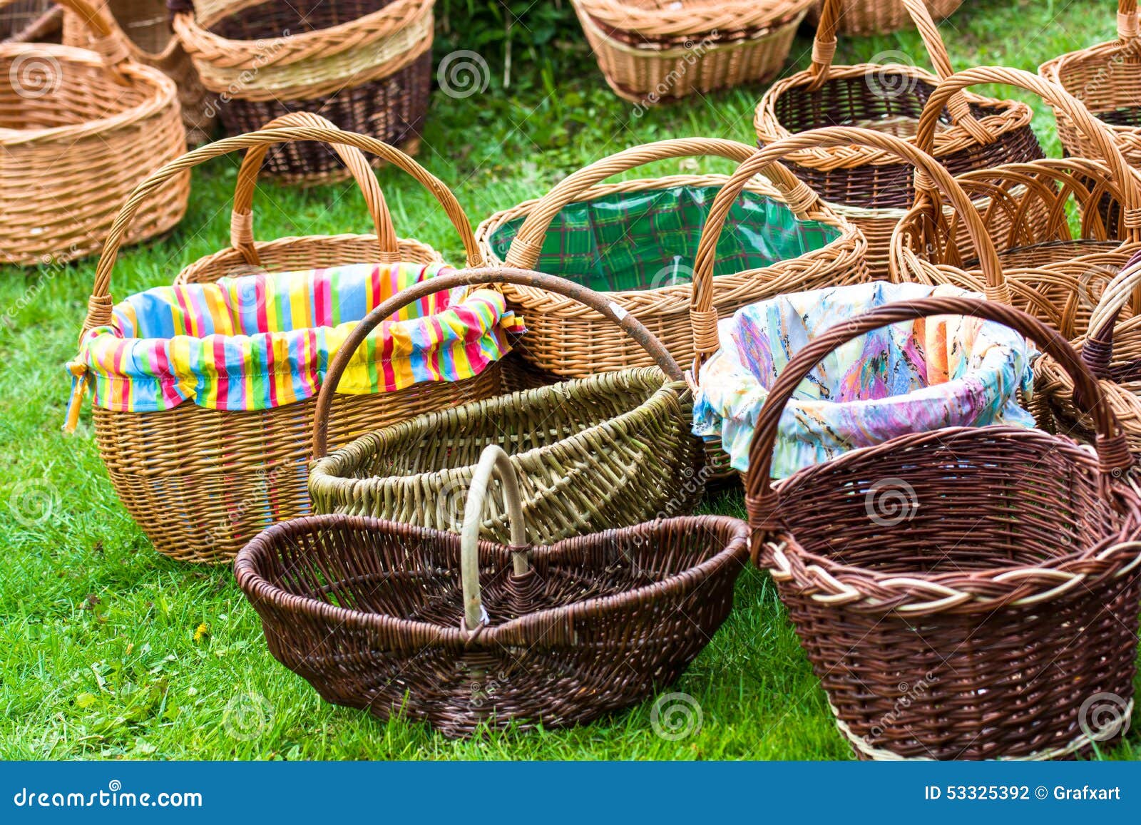 Baskets Of Assorted Fruits Royalty-Free Stock Photography ...